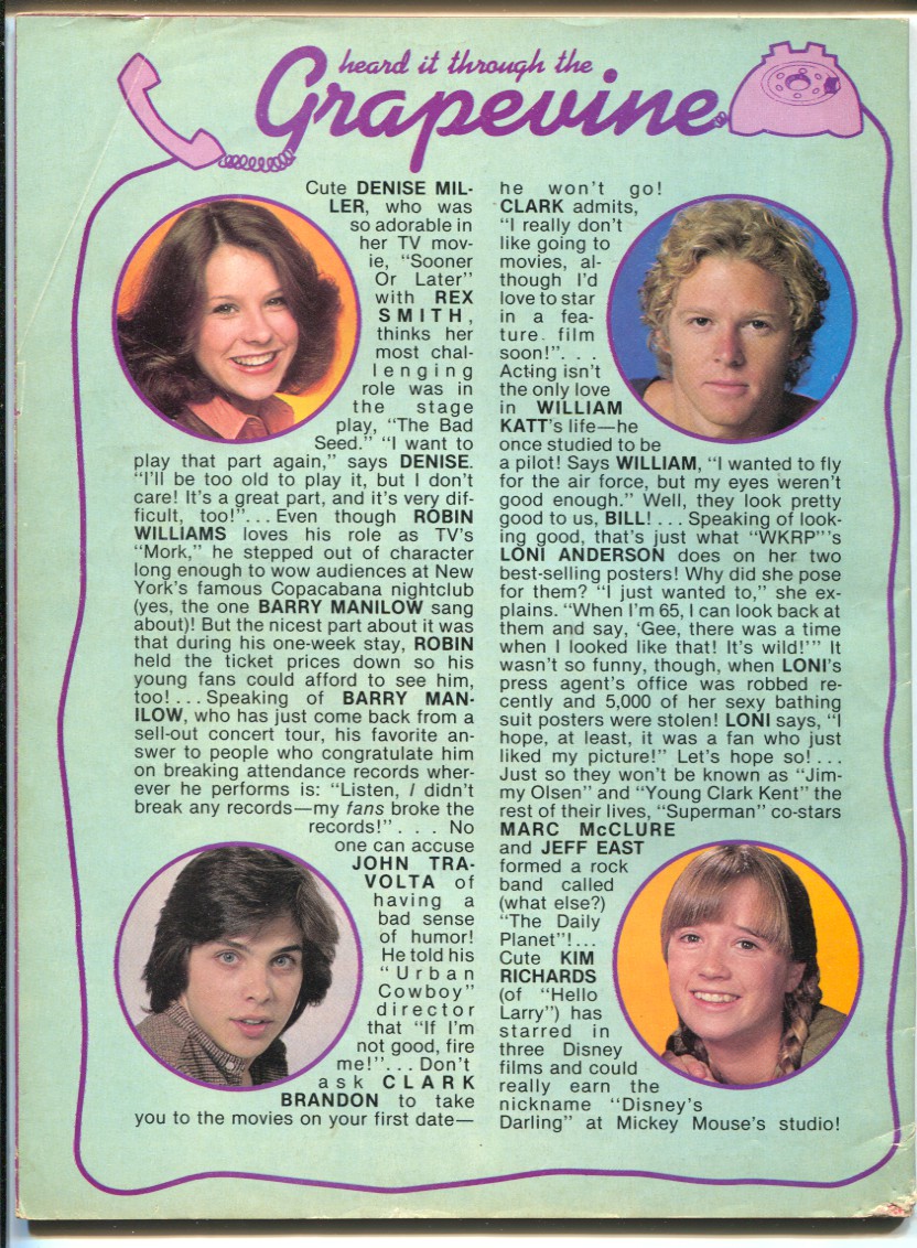 Tiger Beat Star 7/1970-Laufer-rock star pix-Erik Estrada-Scott Baio ...