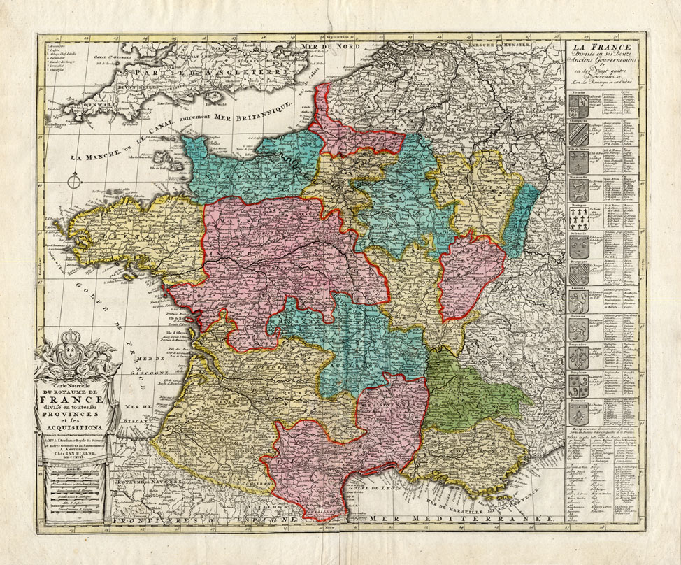 Antique Map-FRANCE-Elwe-1792: (1792) | Pictura Prints, Art & Books