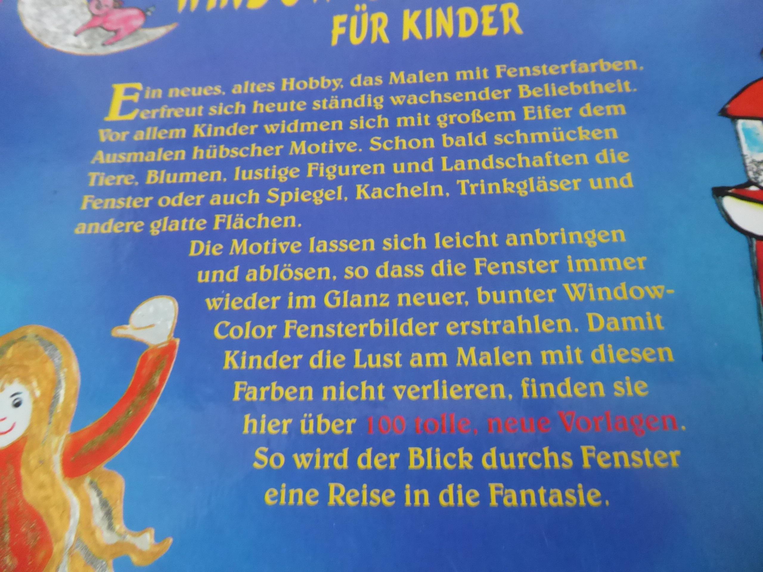 100 Window-Color-Motive für Kinder. Mit Tipps und Tricks. Hardcover von ...