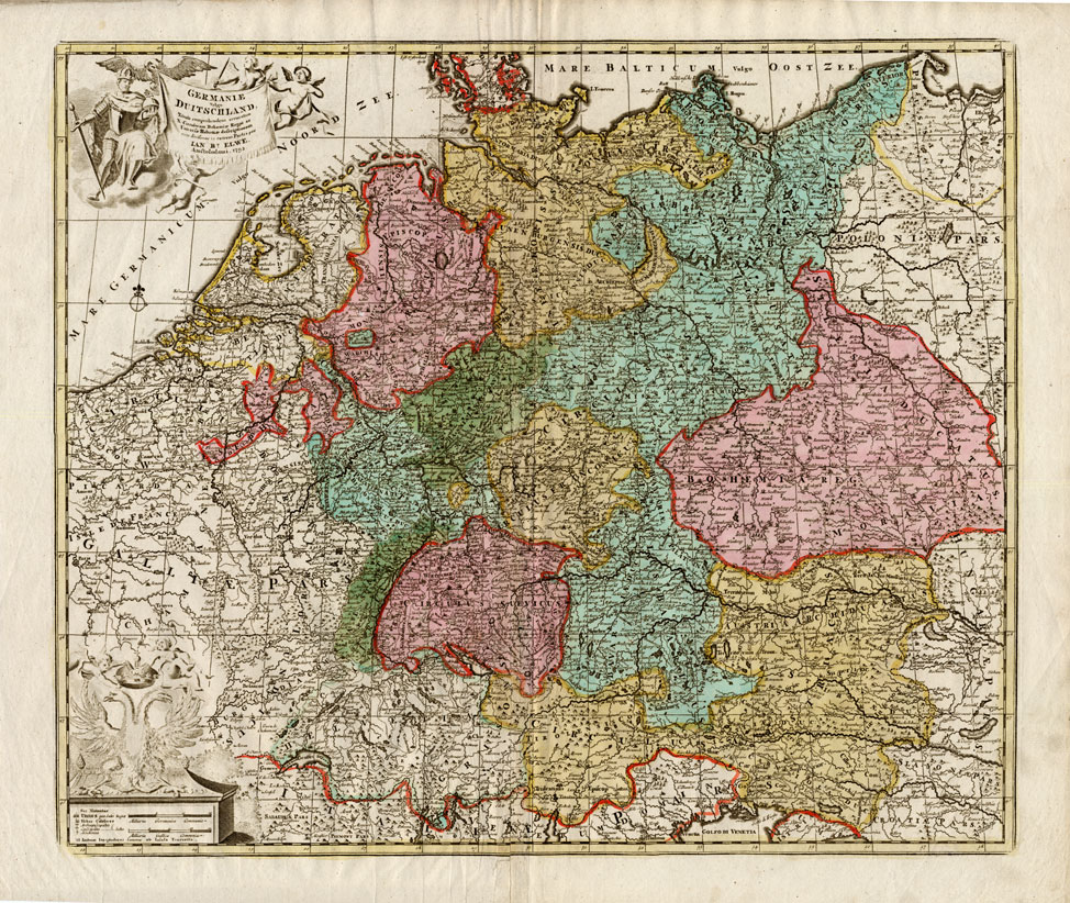 Antique Map-GERMANY-SWITZERLAND-AUSTRIA-Elwe-1792: (1792) | Pictura ...