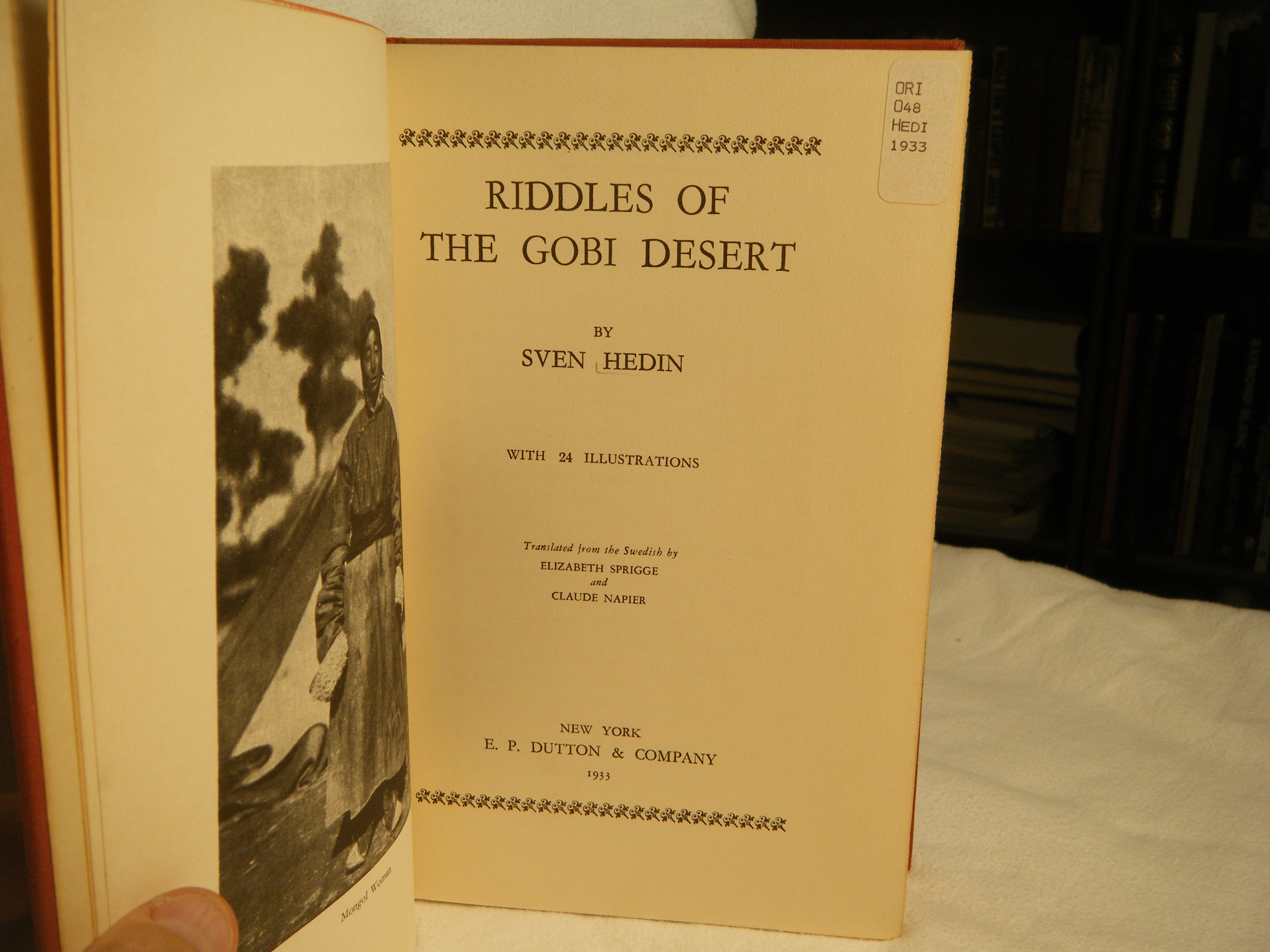 Riddles of the Gobi Desert by Hedin, Sven: Very Good+ Hardcover (1933 ...