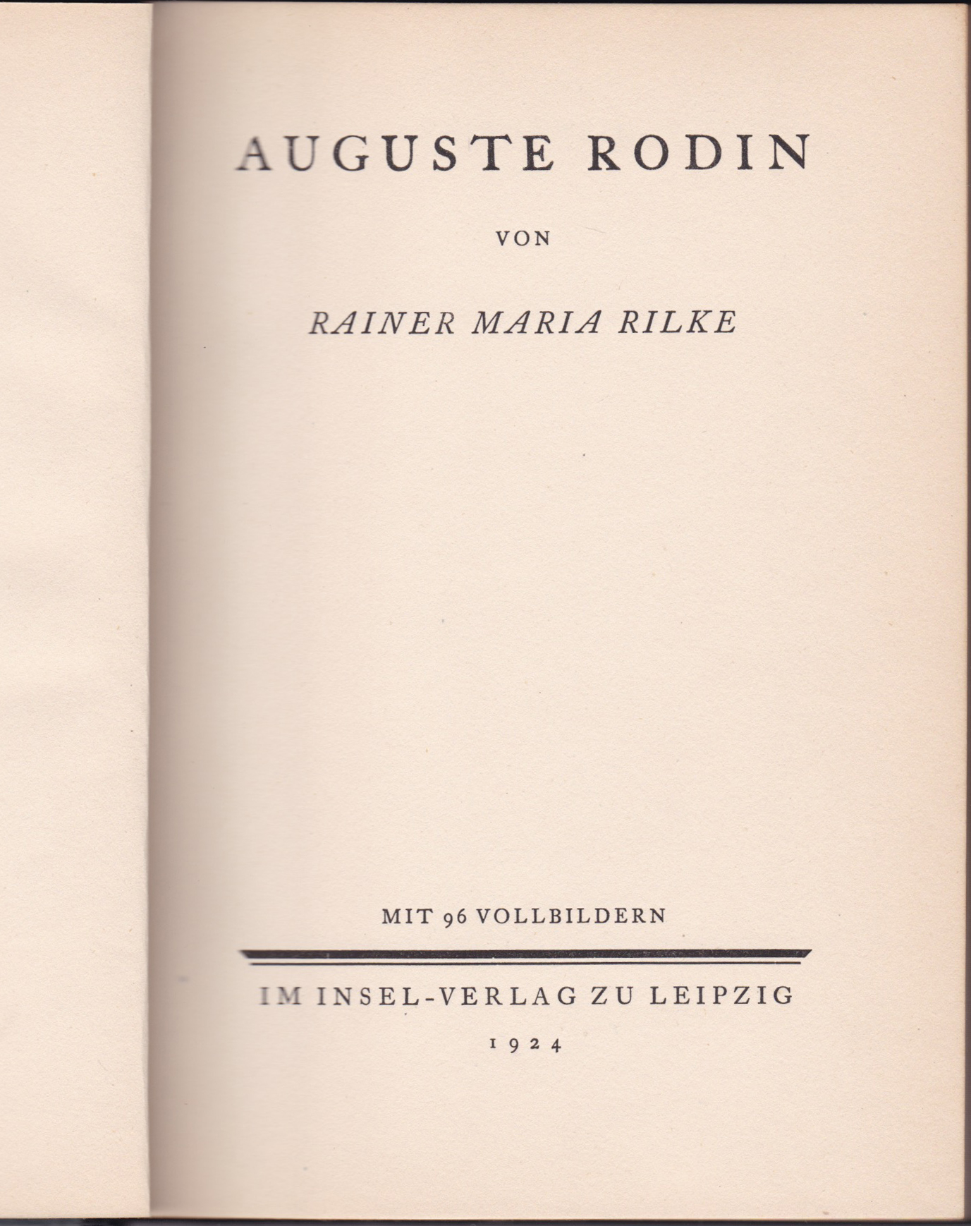 Auguste Rodin by Rainer Maria Rilke | JNBookseller