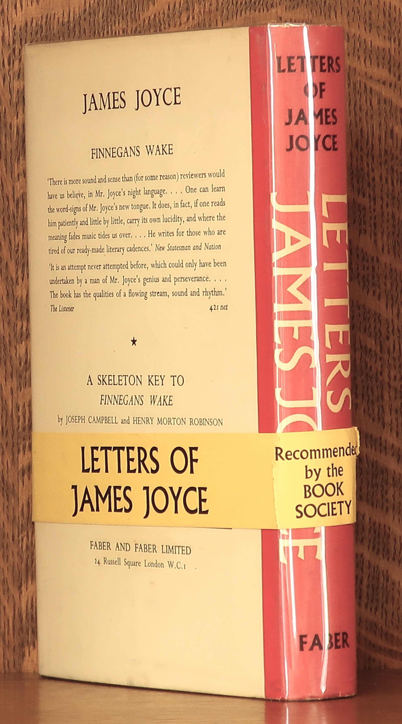 LETTERS OF JAMES JOYCE by James Joyce, edited by Stuart Gilbert: Near ...