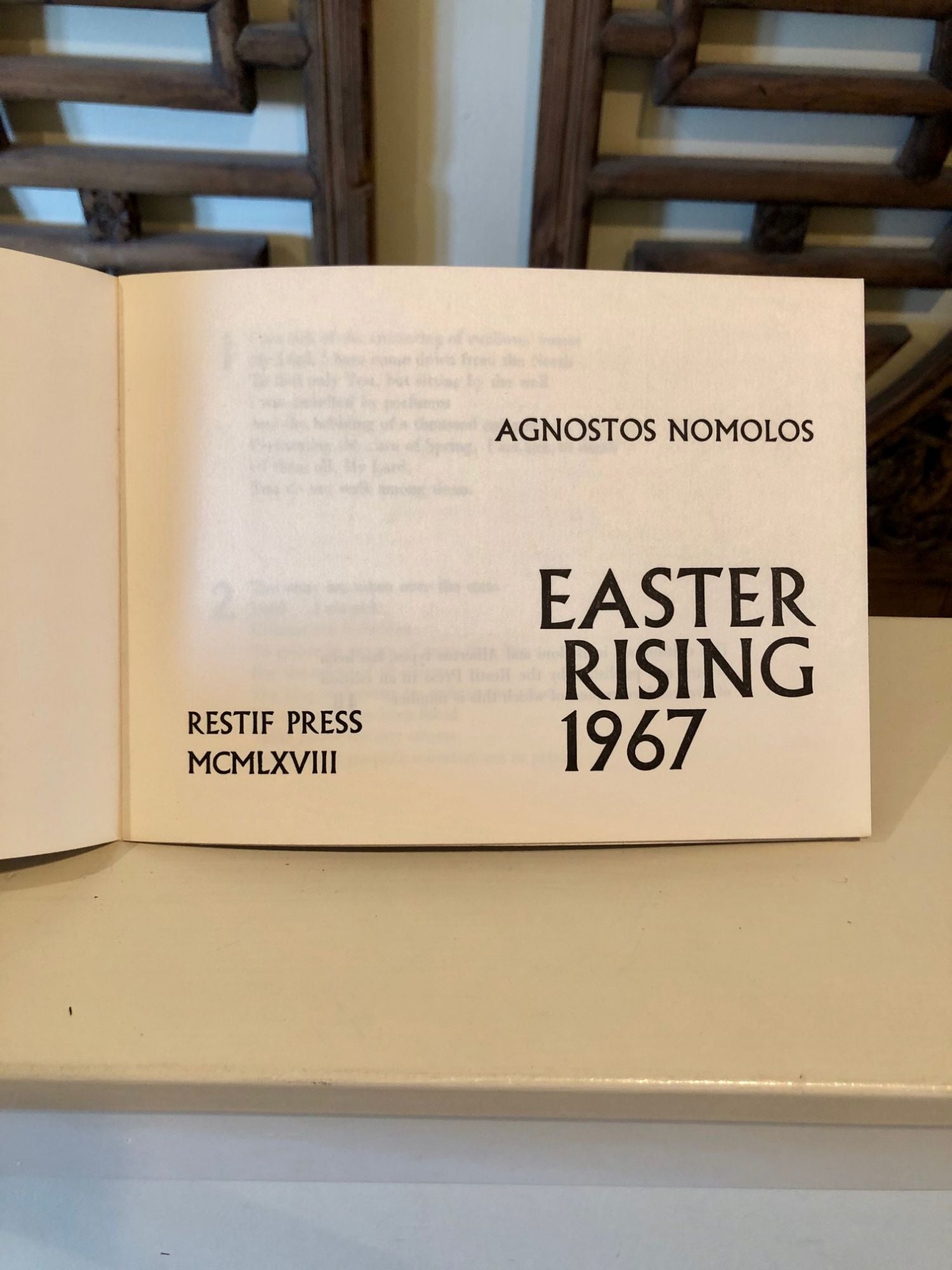 Easter Rising 1967 by [BURNS, Richard, ne Berengarten] Agnostos Nomolos ...
