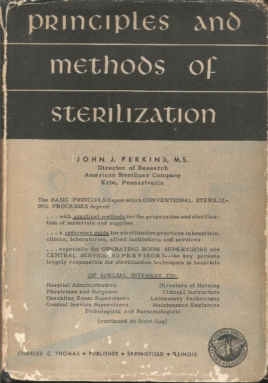 Principles and Methods of Sterilization by Perkins, John J: Near fine ... Principles and Methods of Sterilization by Perkins, John J: Near fine ...