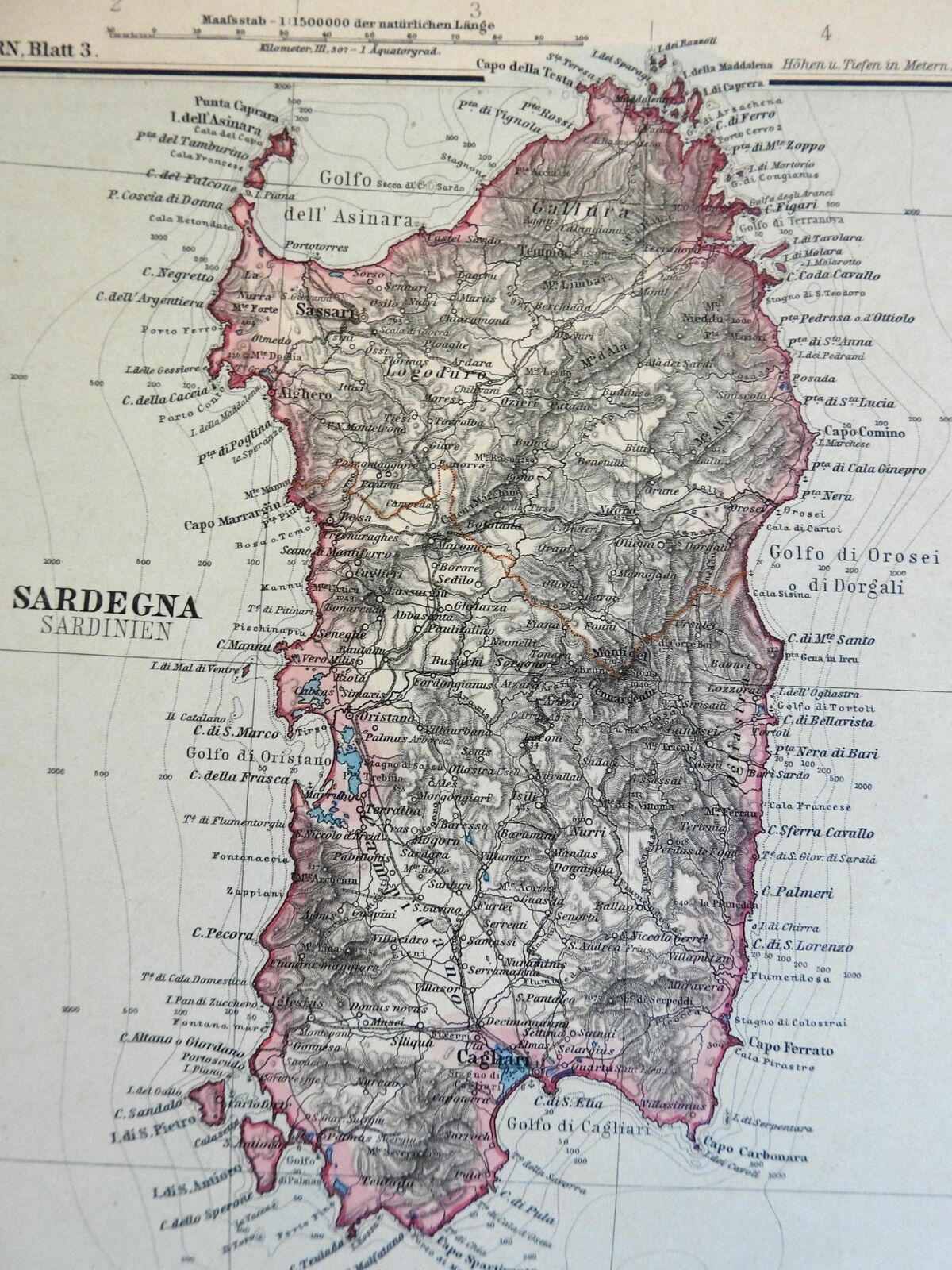 Italy 4 sheet wall map Rome Florence Naples Venice 1891 Stieler ...