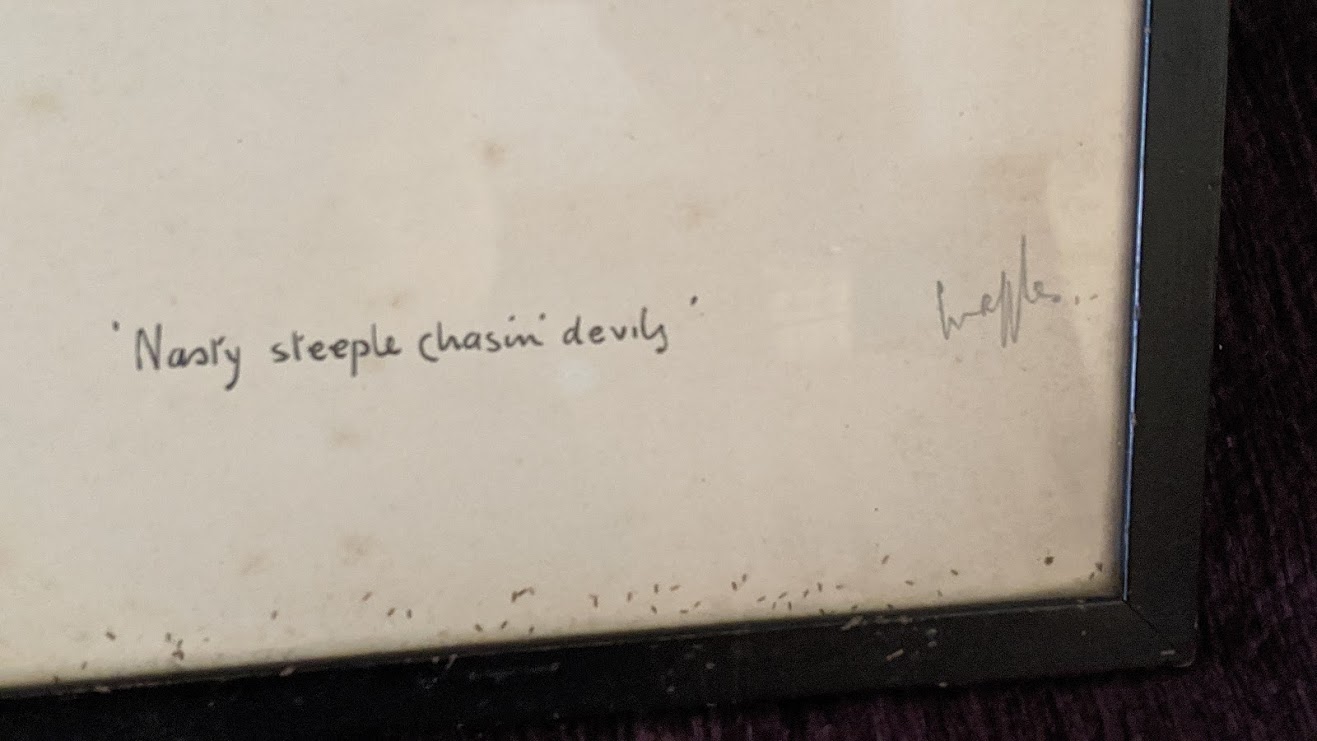 ANTIQUE SNAFFLES CHARLES JOHNSON PAYNE PENCIL SIGNED PRINT SOLDIERS ...