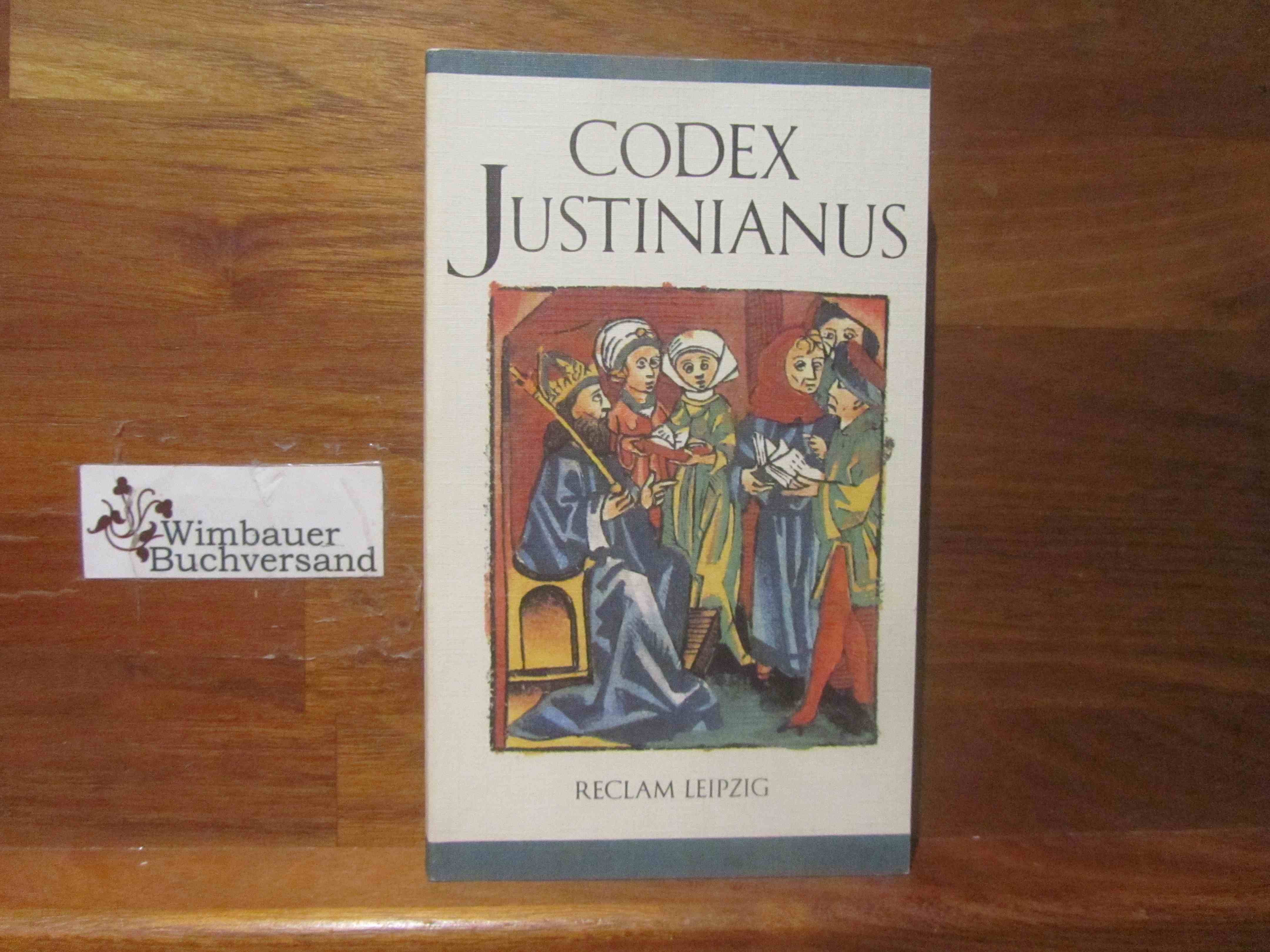 codex justinianus von haertel - ZVAB