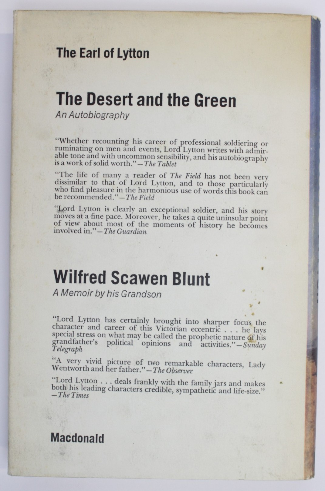 The Stolen Dessert. A Study of Uhuru in North East Africa by Earl of ...