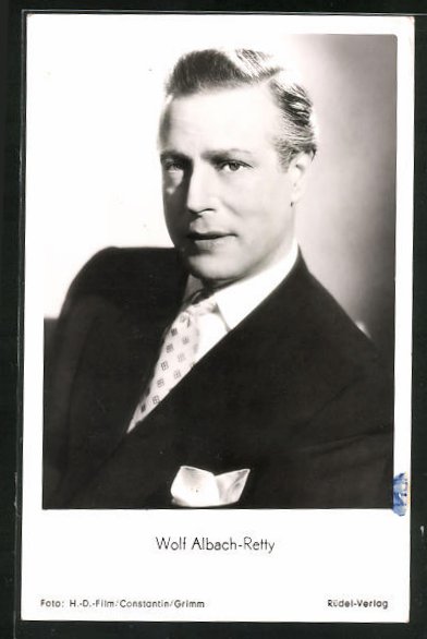 Ansichtskarte Schauspieler Wolf Albach-Retty in dunklem Anzug ...