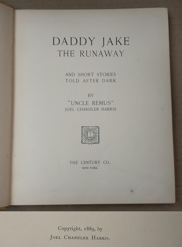 DADDY JAKE THE RUNAWAY, and Short Stories Told After Dark By "Uncle ...
