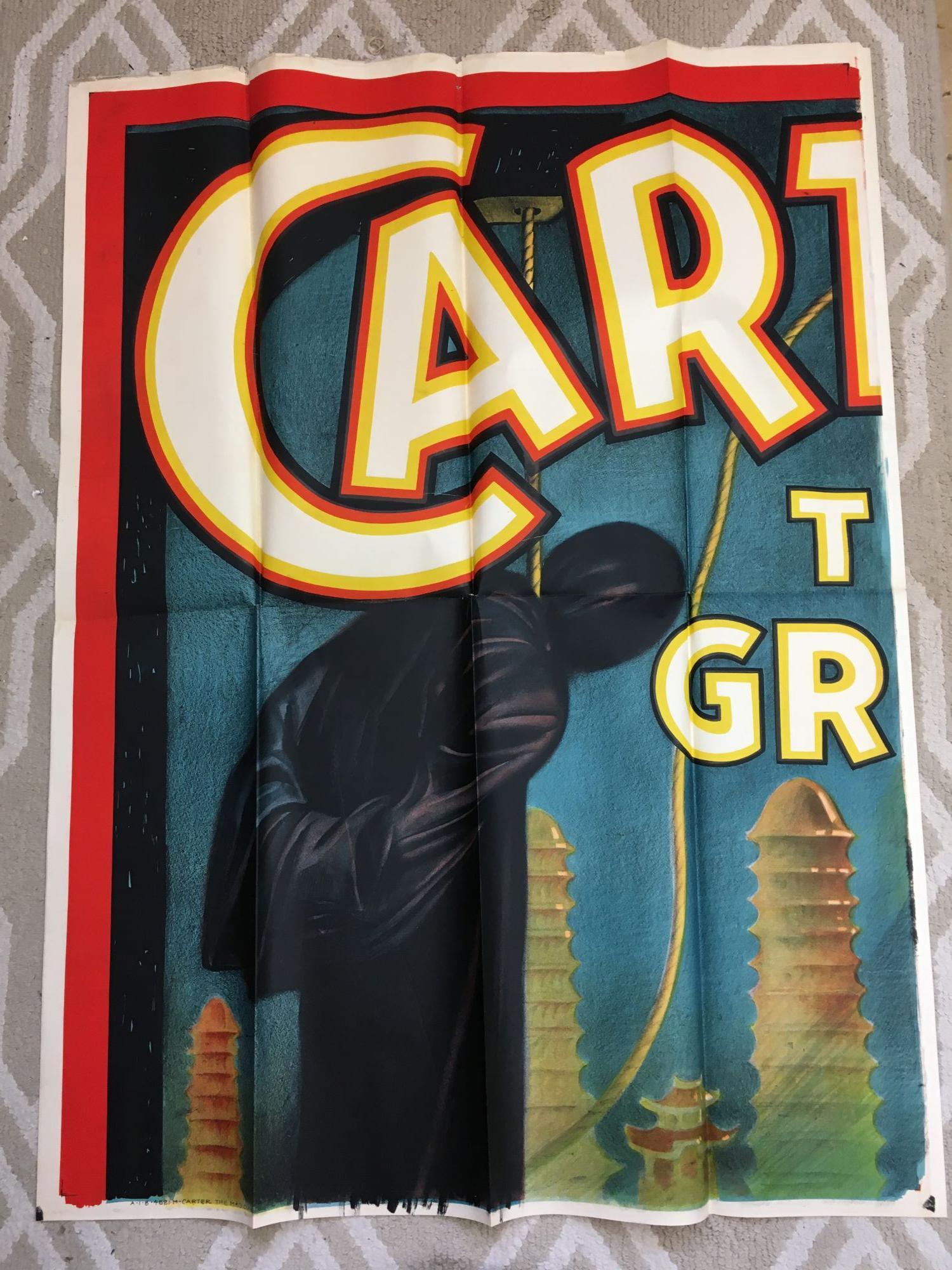 ORIGINAL "CARTER THE GREAT" 8 SHEET POSTER by Carter, Charles Joseph ...
