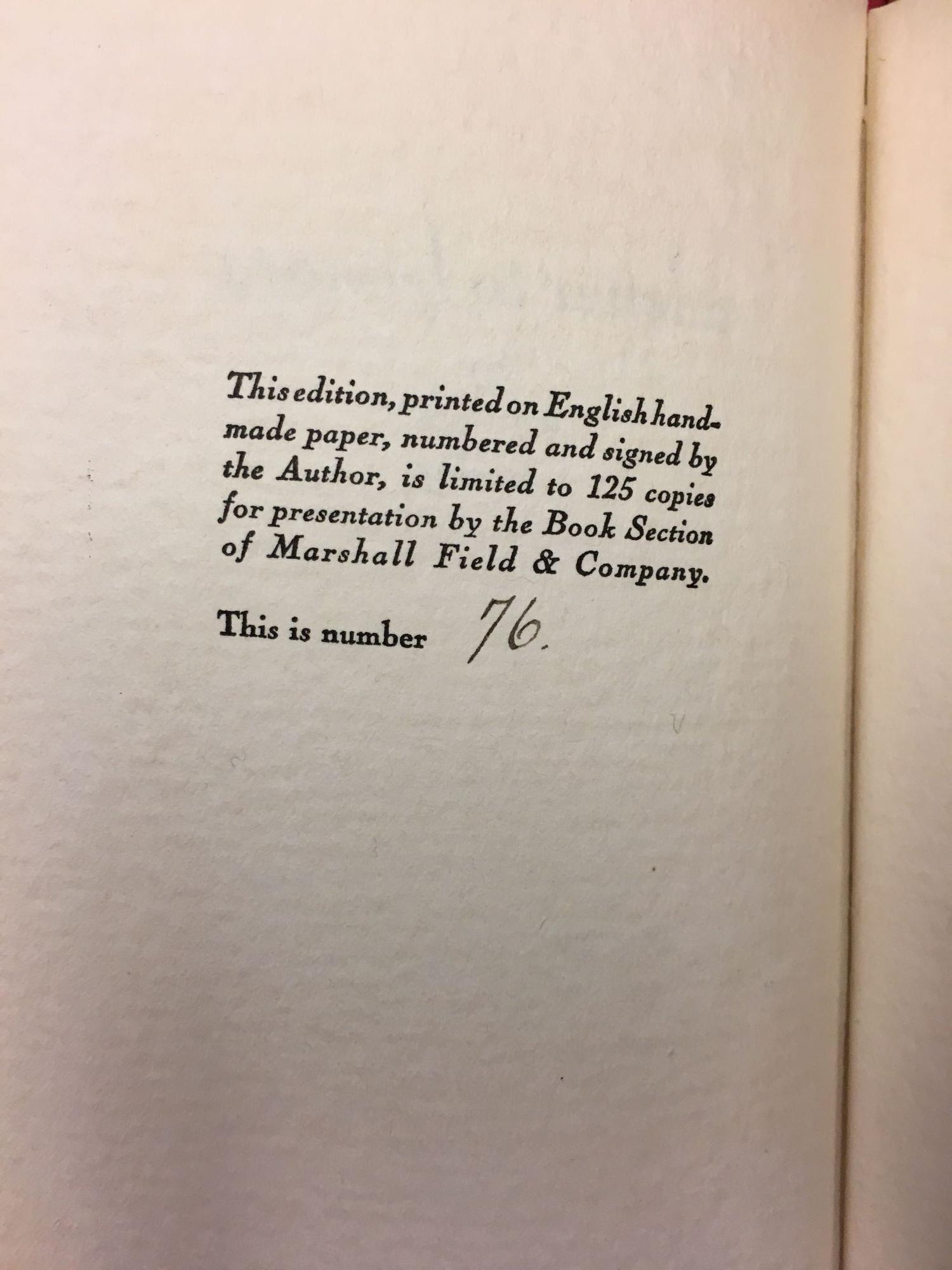 A LETTER TO LEONORA [SIGNED] by Morley, Christopher: Hardcover (1928 ...