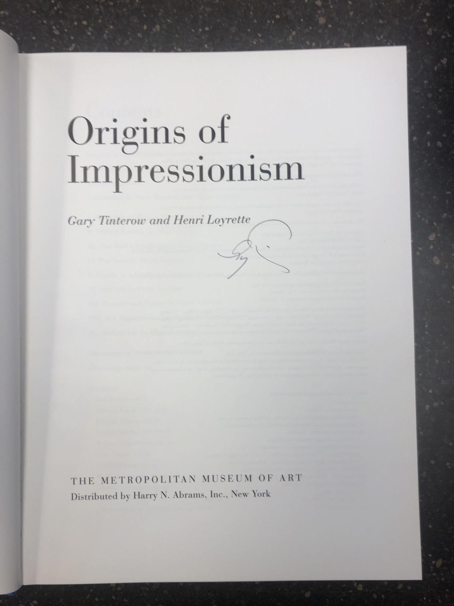 ORIGINS OF IMPRESSIONISM von Tinterow, Gary; Loyrette, Henri: Hardcover ...