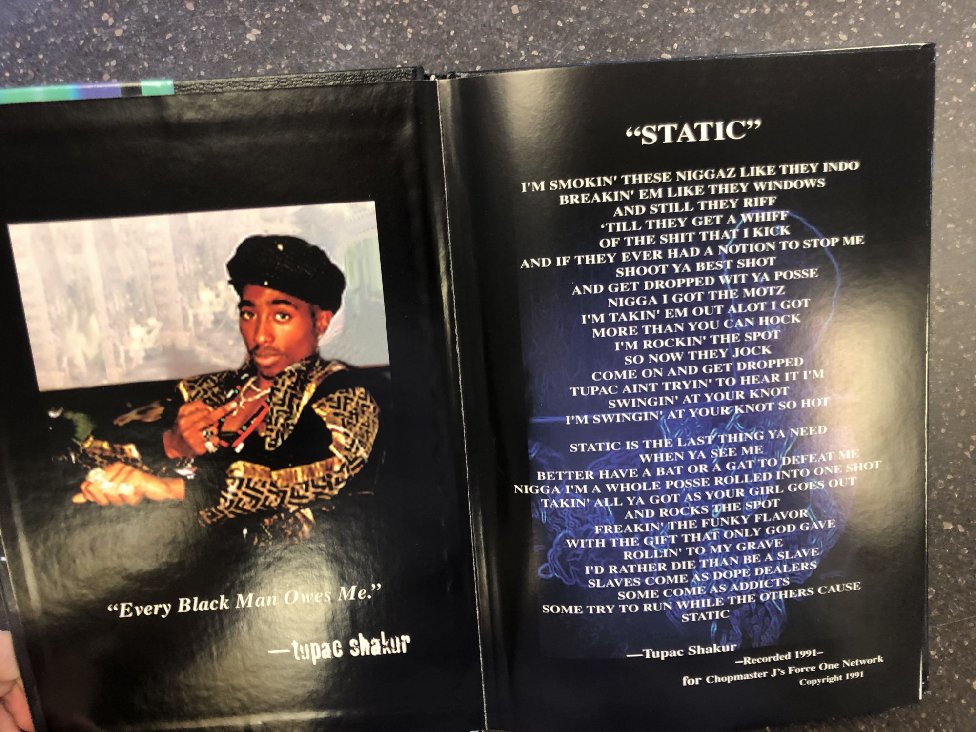 STATIC: MY TUPAC SHAKUR STORY [SIGNED] by Chopmaster-J [Jimi C. Dright ...