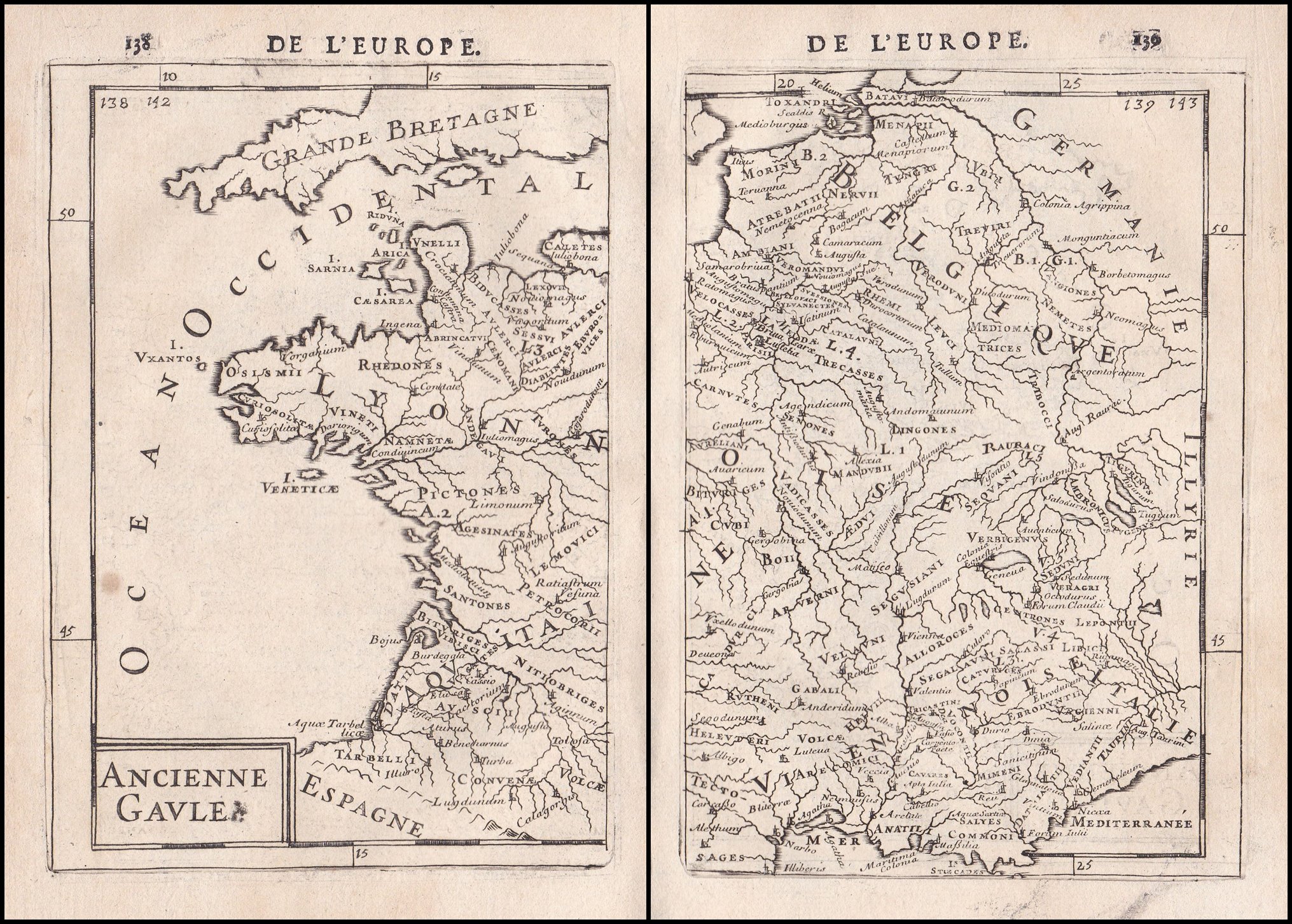 "Ancienne Gaule." - Gallia Gallien Gallier France Frankreich carte ...
