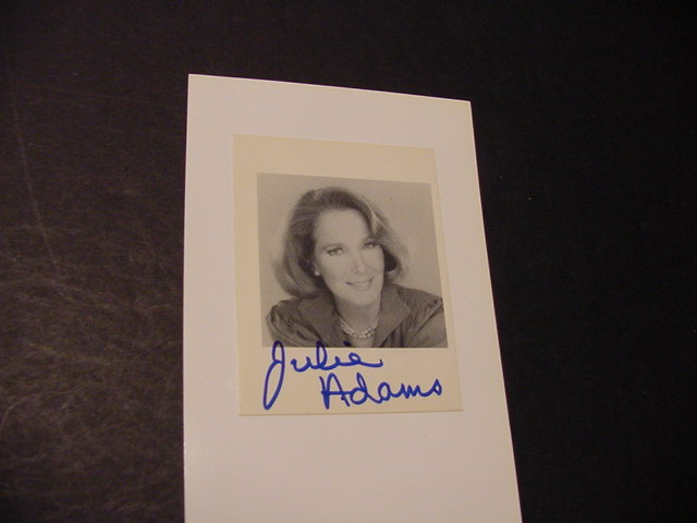 SIGNED PHOTO by Adams, Julie (1926-2019): Fine No Binding Condition ...
