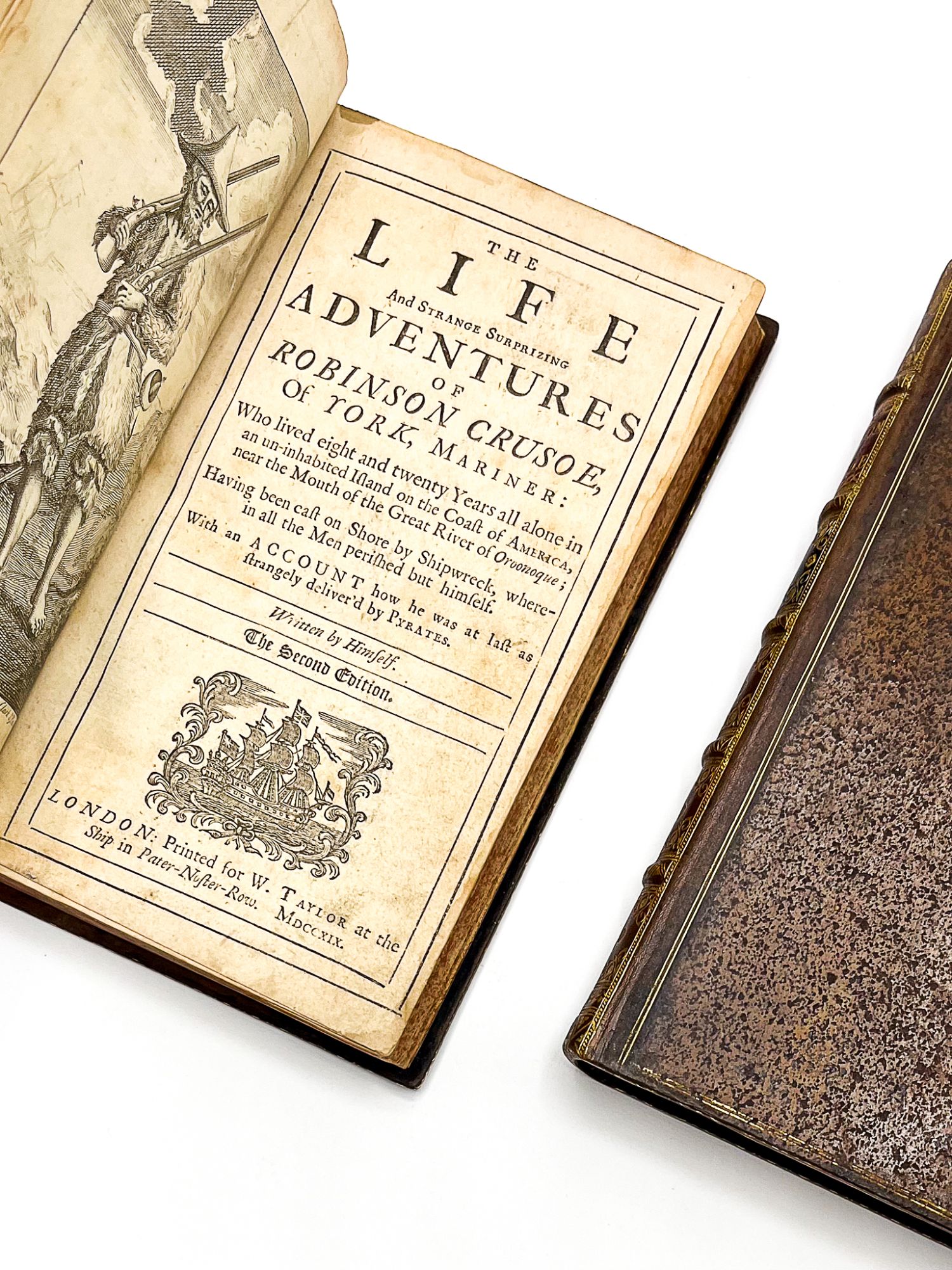 ROBINSON CRUSOE by [Defoe, Daniel]: Near fine. (1719) | Type Punch Matrix