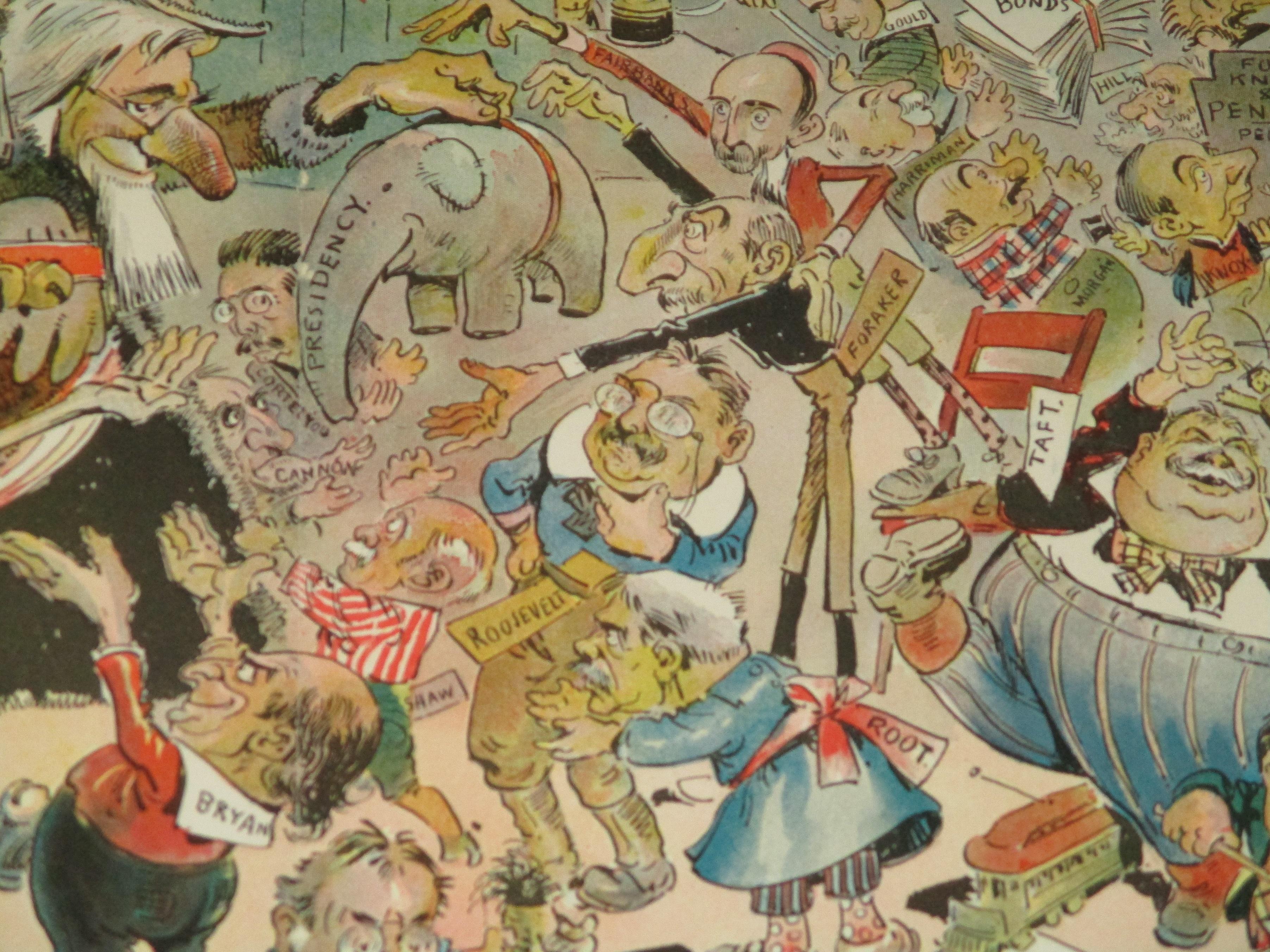 1906 Judge Lithograph of "Judge's Christmas Tree" - Theodore Roosevelt ...