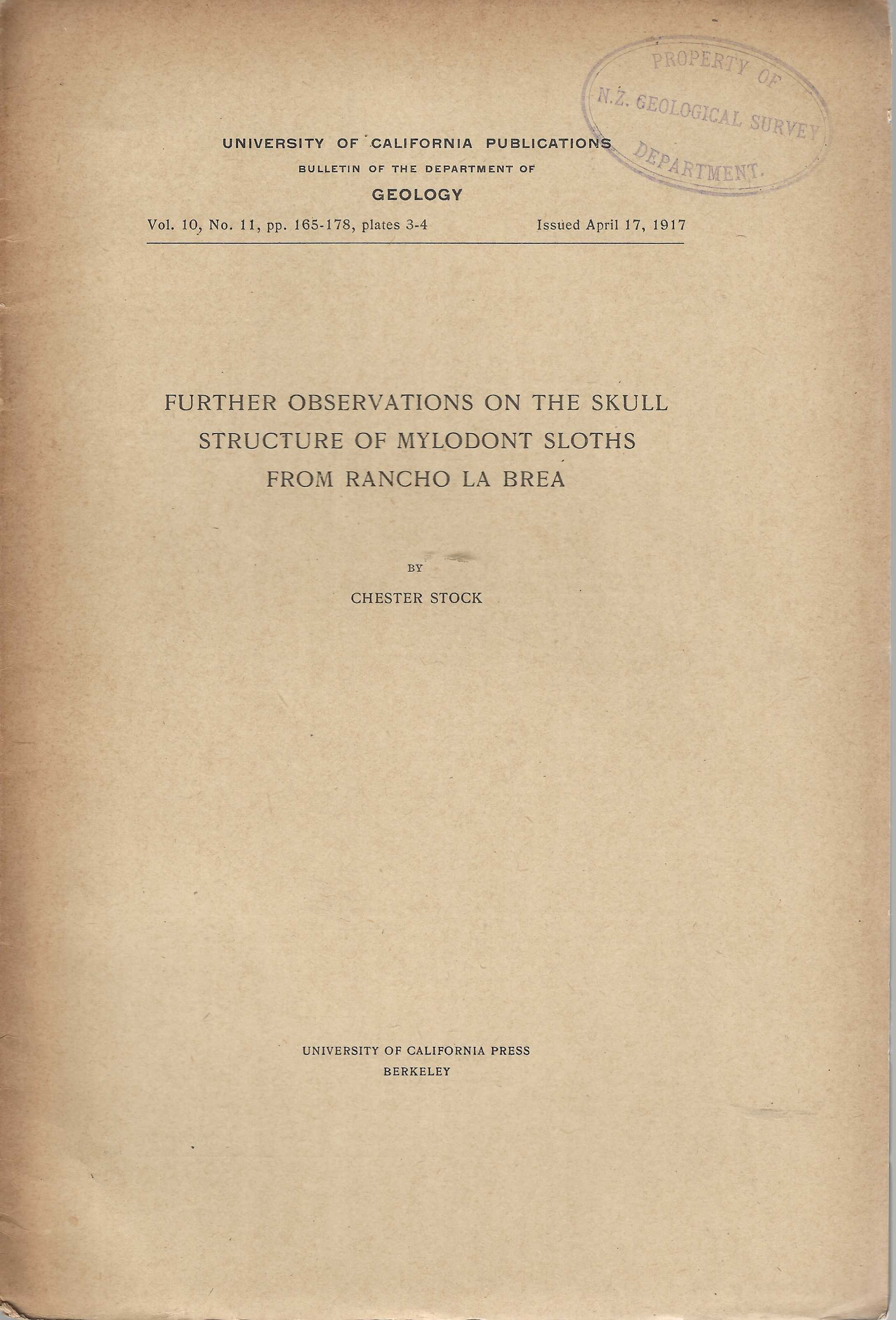 Further observations on the skull structure of mylodont sloths from ...