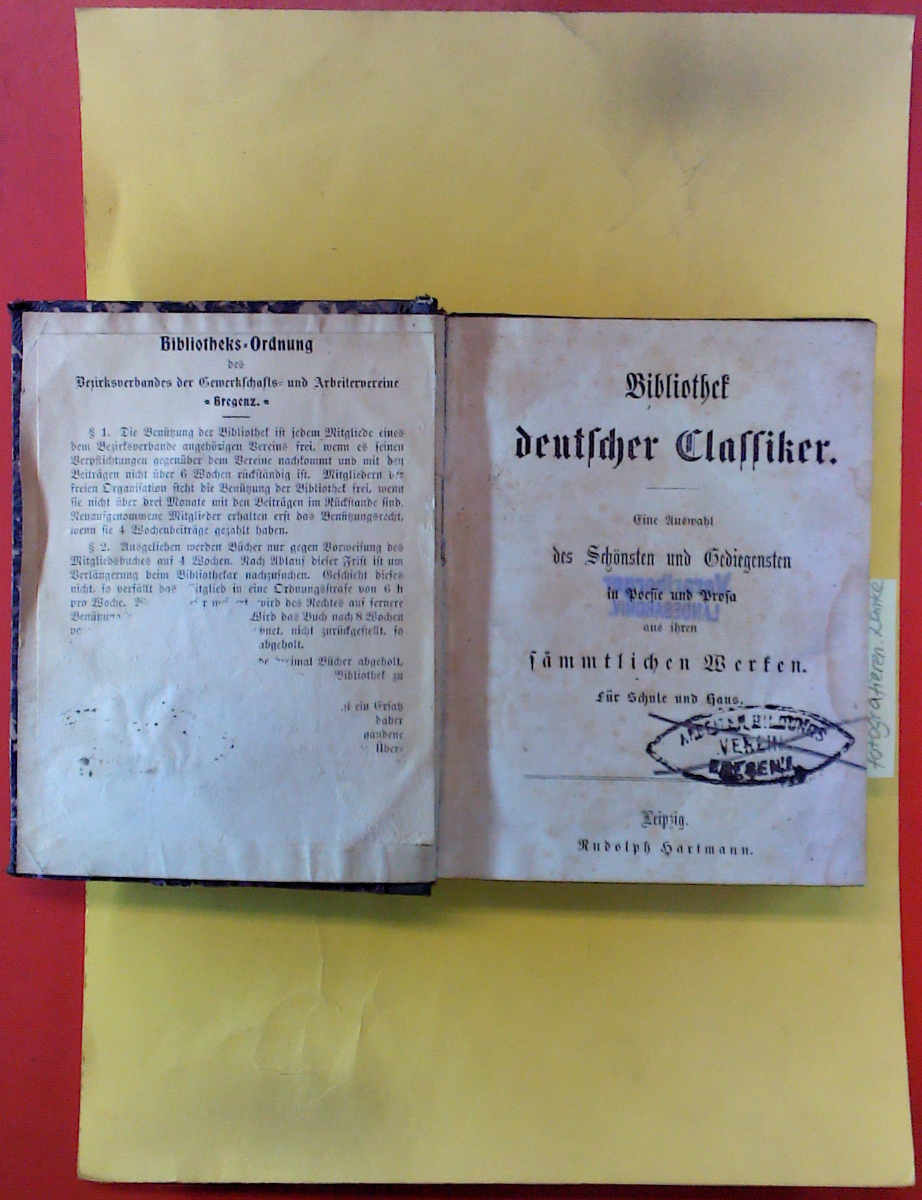 Bibliothek deutscher Classiker. Eine Auswahl des Schönsten und ...