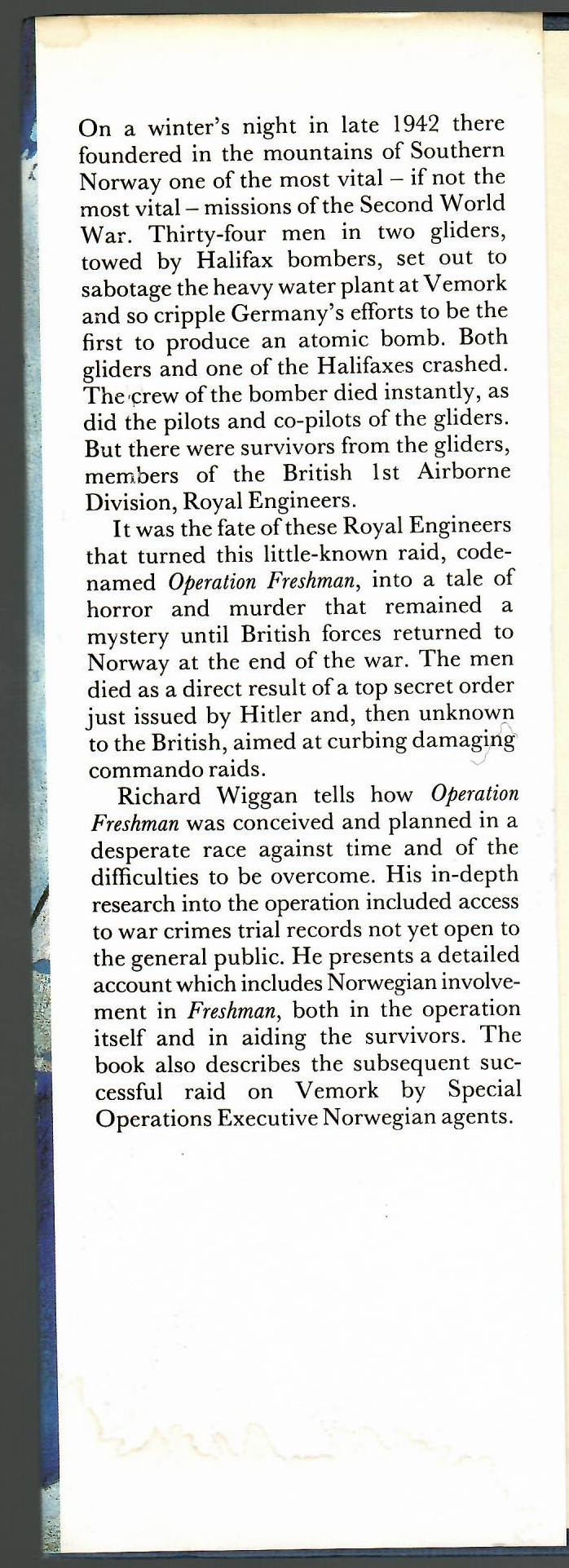 Operation Freshman: The Rjukan Heavy Water Raid, 1942 by Wiggan ...