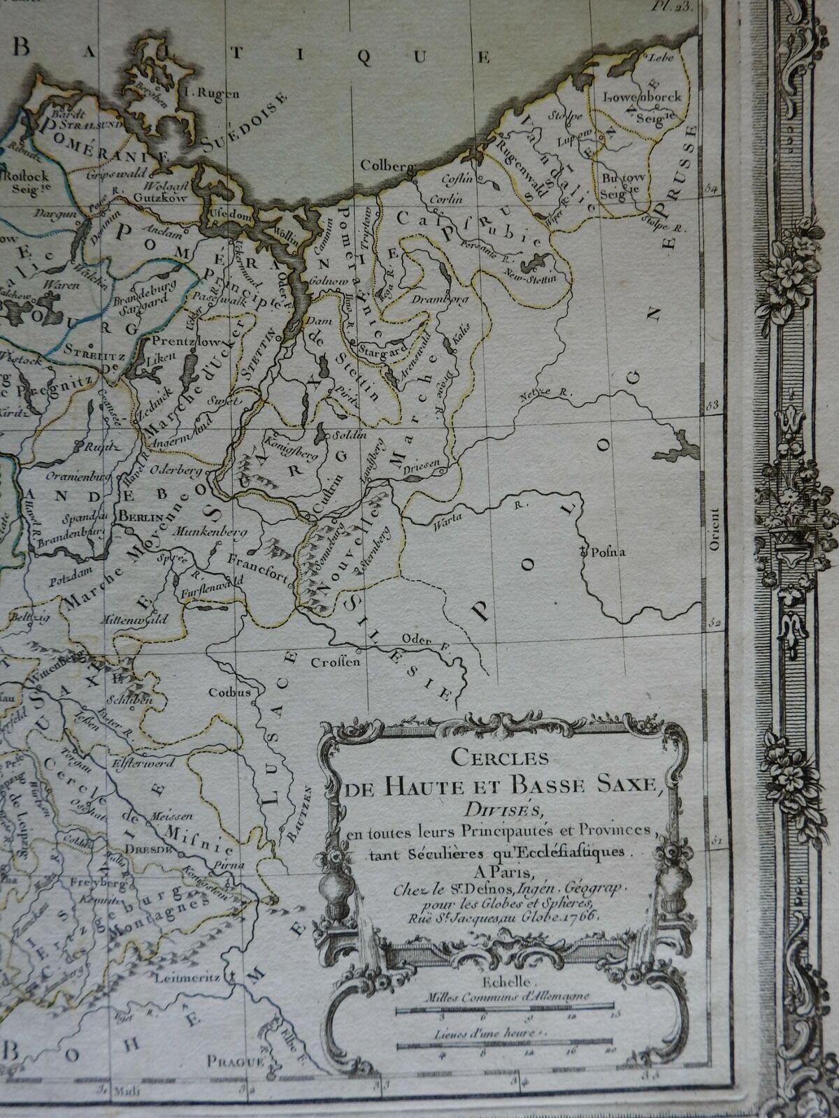 Upper & Lower Saxony Holy Roman Empire Germany Berlin Bremen 1766 ...