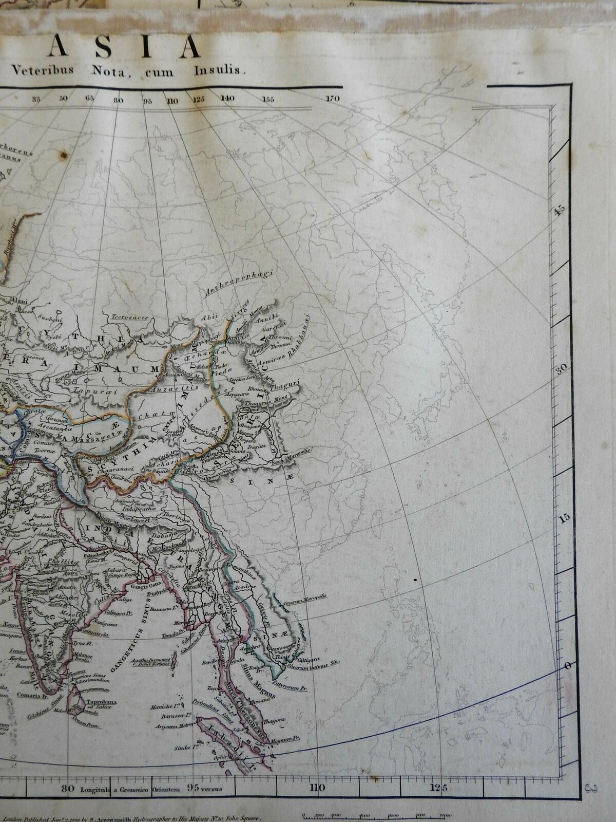 Asia Ancient World Scythia Persia Armenia Arabia 1828 Arrowsmith ...