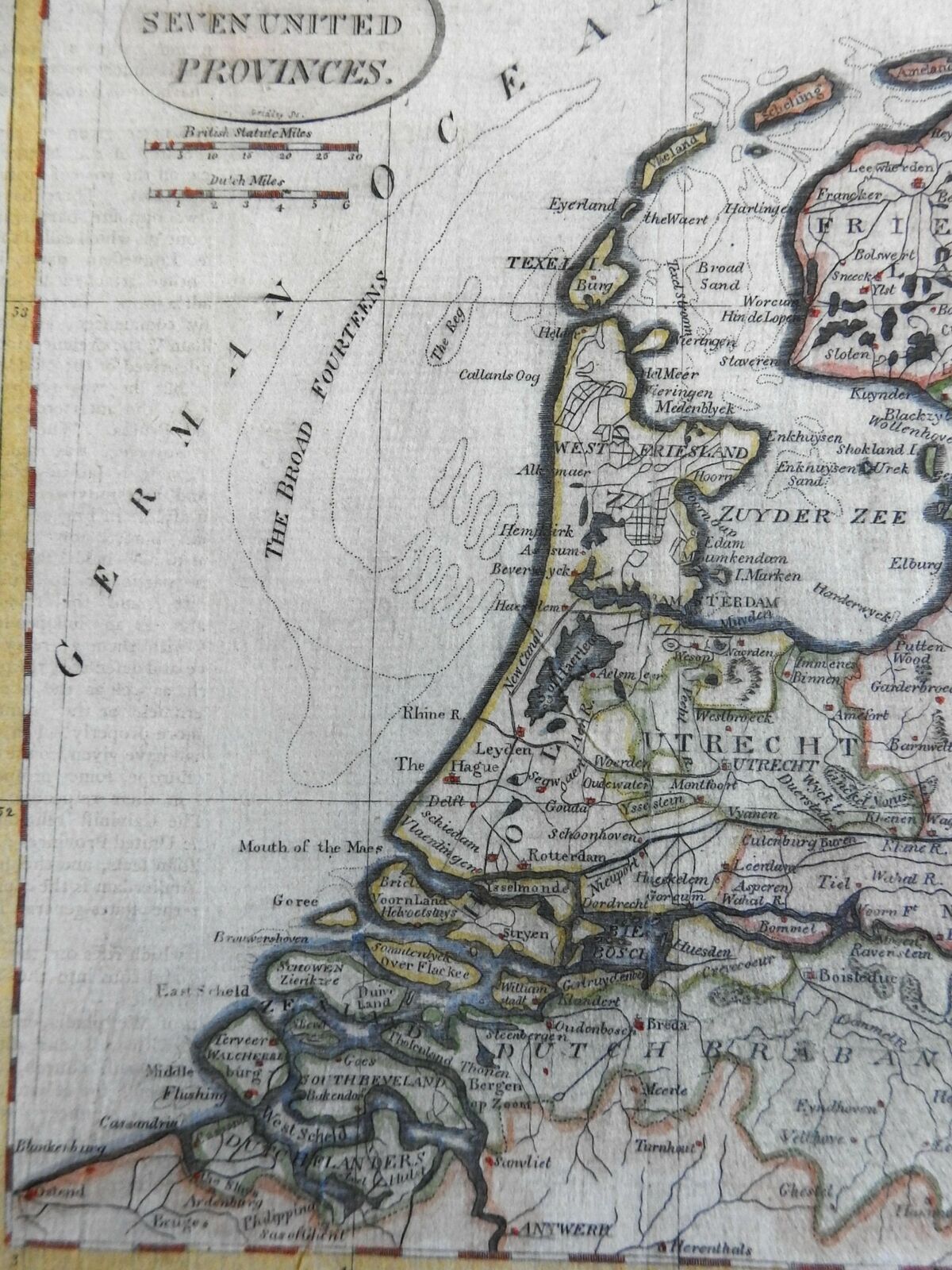 United Provinces Holland Netherlands Nederland 1800 Thomas & Andrews ...