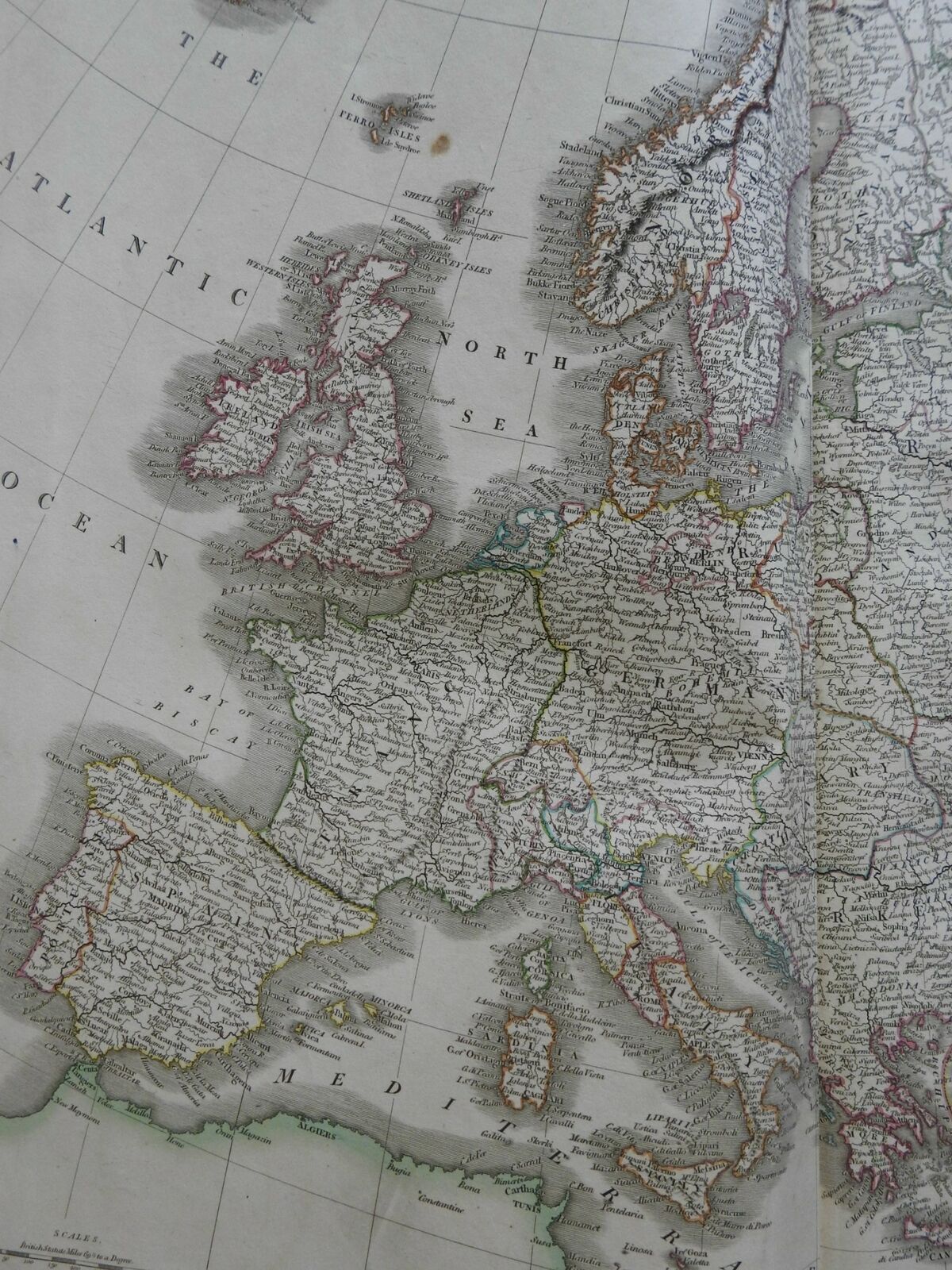 Europe British Isles Revolutionary France Holy Roman Empire 1802 Cary ...