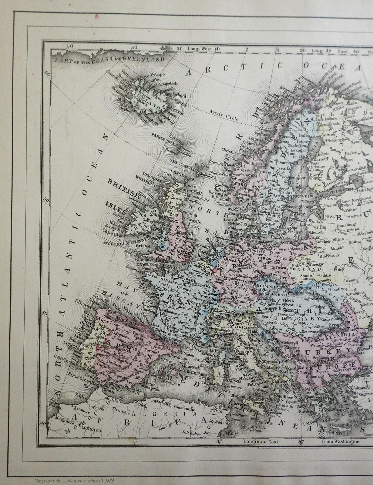 Europe in the Belle Epoque France Germany Austria-Hungary1884 Mitchell ...