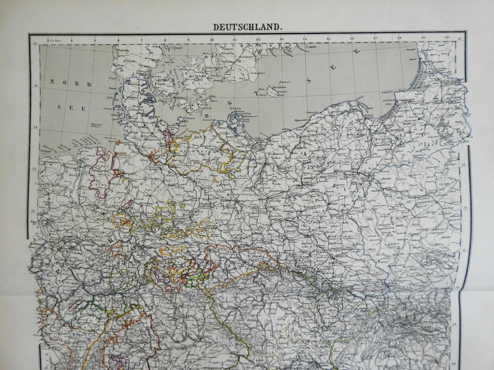 German Empire Belle Epoque Prussia Bavaria 1874 Flemming detailed large ...