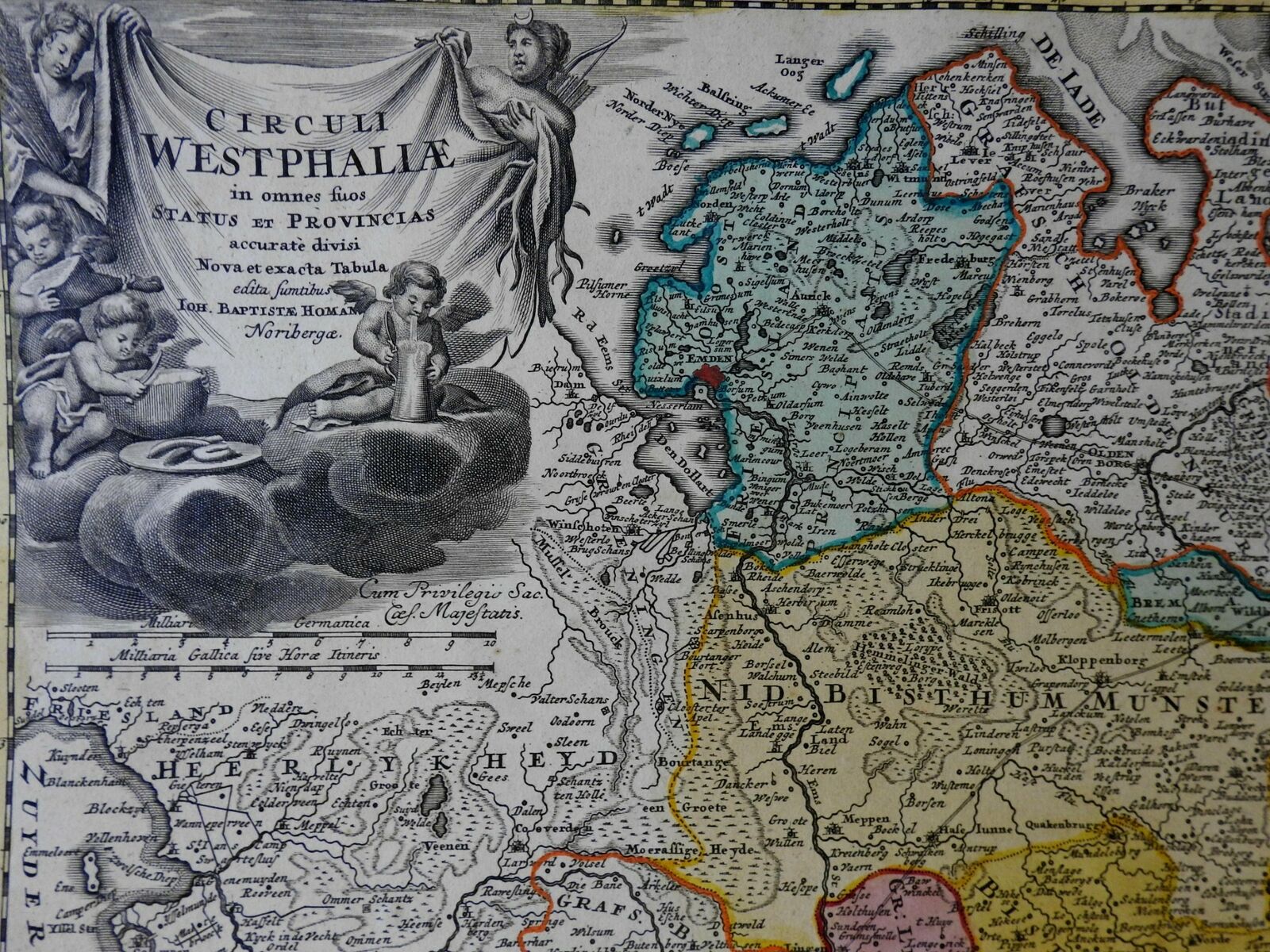 Westphalian Circle Holy Roman Empire Bonn Cologne c.1740 Homann ...