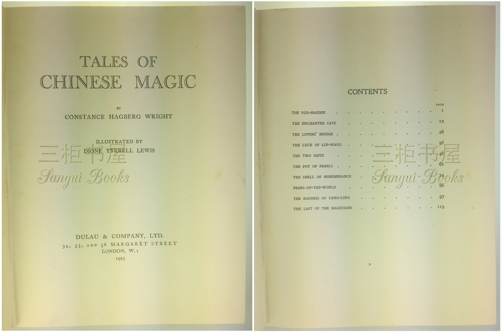 Tales of Chinese Magic. Original First Edition, 1925 by Constance ...