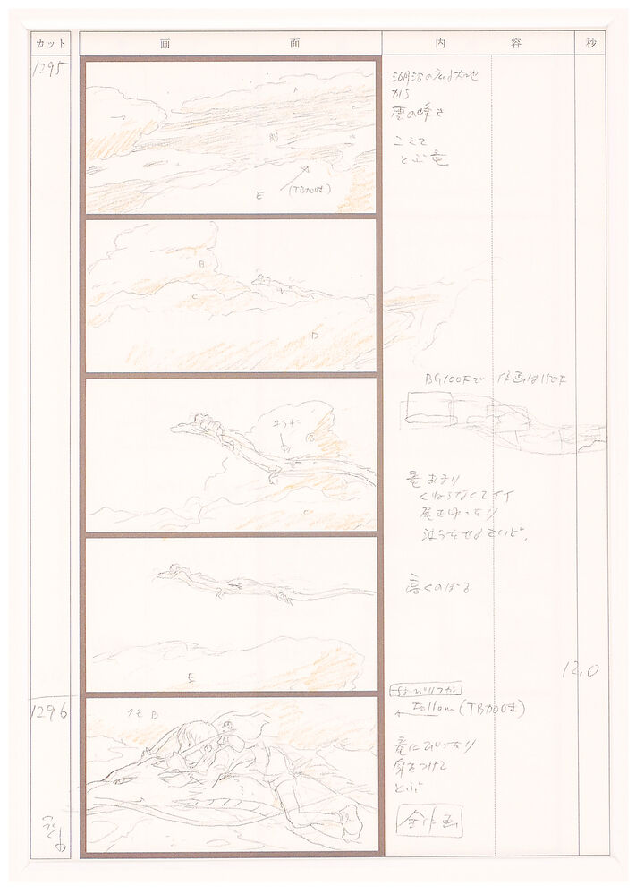 Spirited Away Storyboard, 217. by MIYAZAKI, Hayao.: (2001) | Henry ...