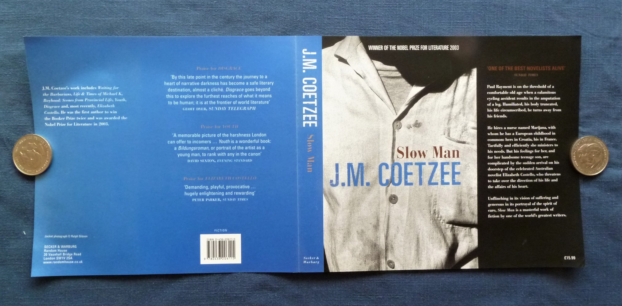 Slow Man *DUSTJACKET ONLY For First Edition* by J.M. COETZEE: Fine No ...