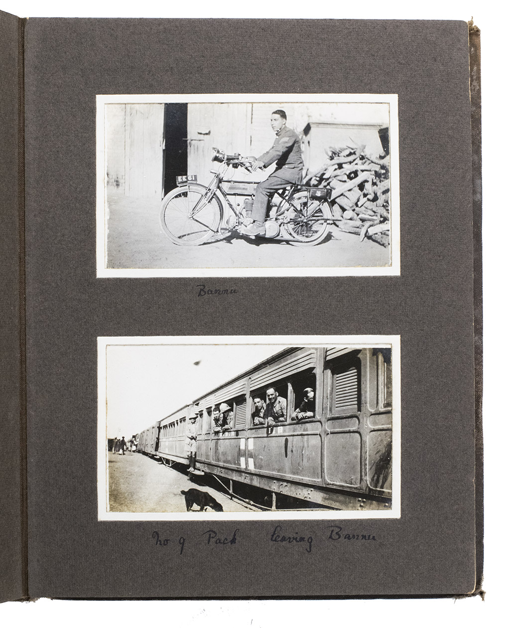 [Album of photographs documenting a British military tour on the ...