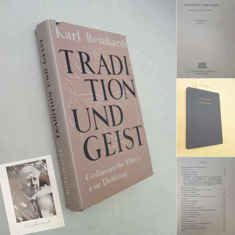 tradition und geist von karl reinhardt - ZVAB