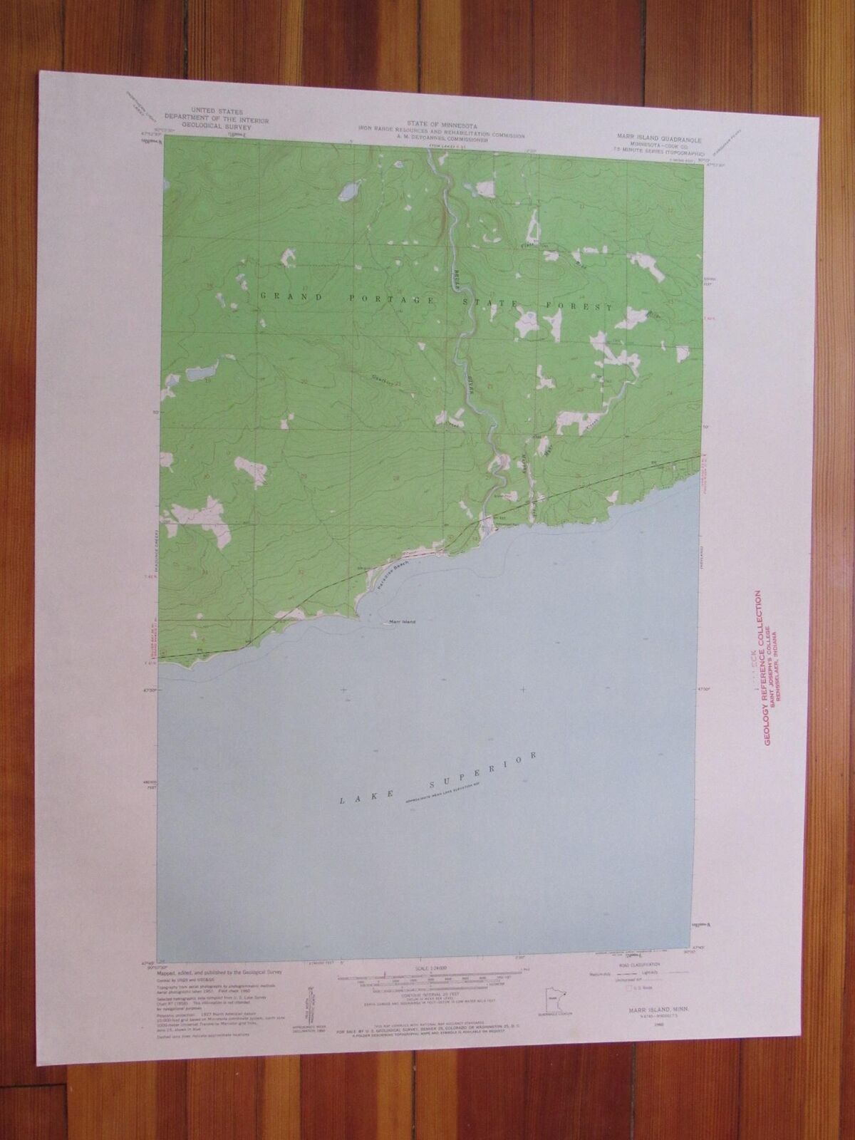 Marr Island Minnesota 1962 Original Vintage USGS Topo Map: (1962) Map ...