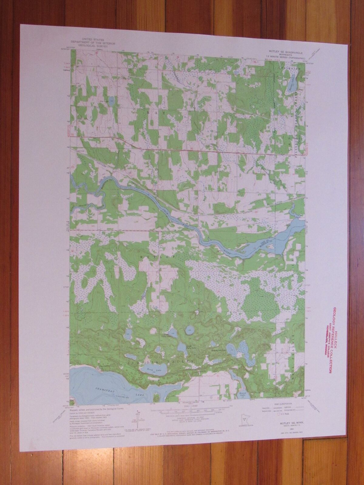 Motley SE Minnesota 1964 Original Vintage USGS Topo Map: (1964) Map ...