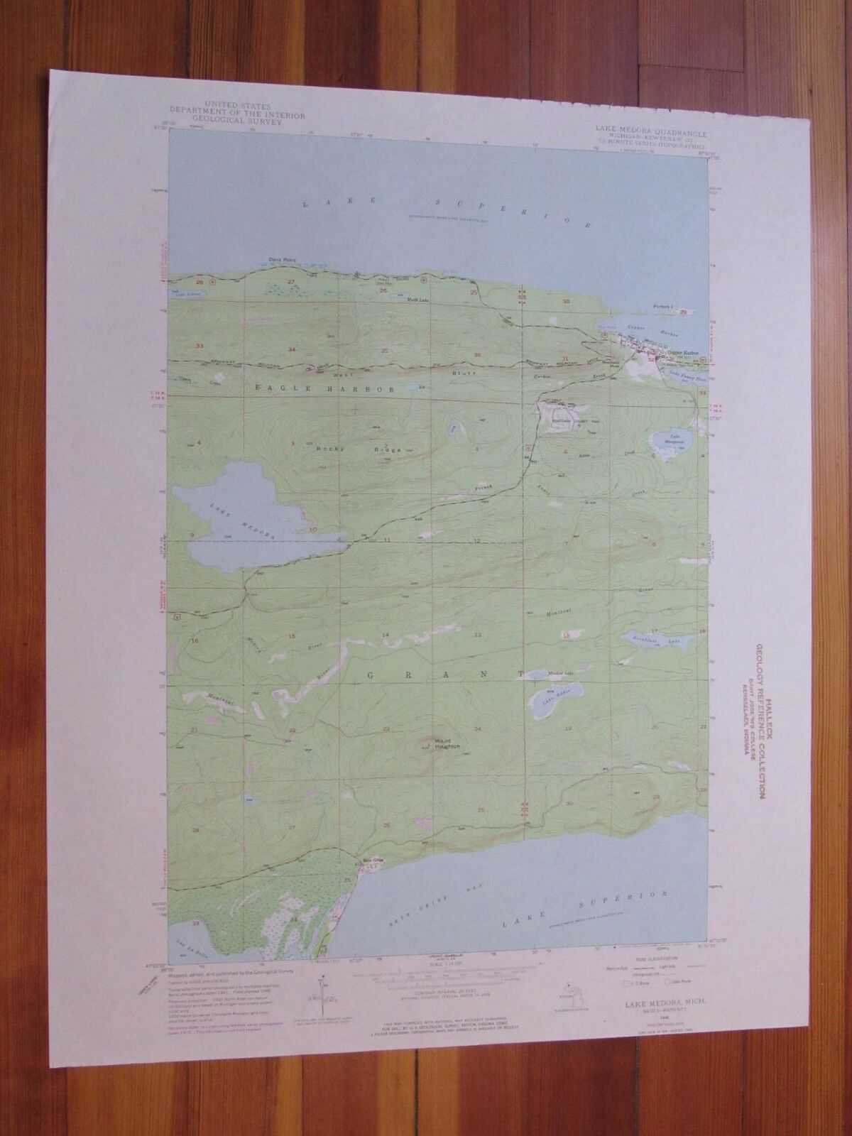 Lake Medora Michigan 1976 Original Vintage USGS Topo Map: (1976) Map ...