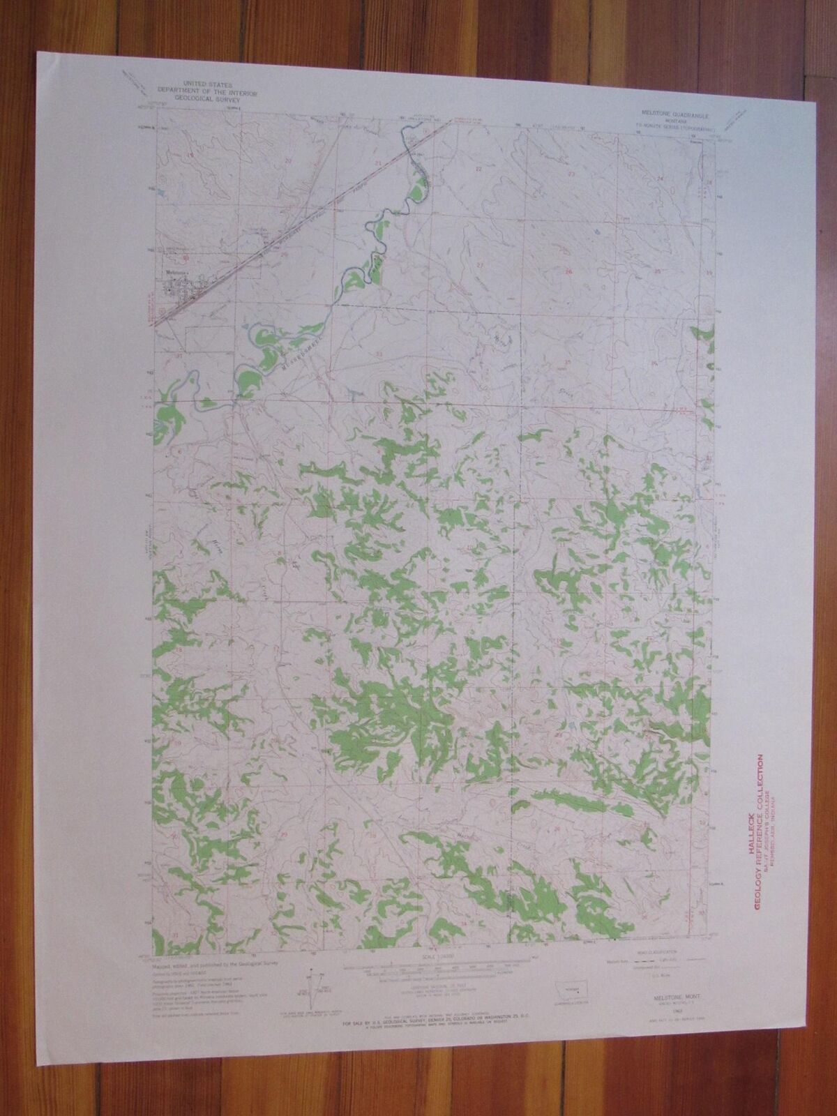 Melstone Montana 1965 Original Vintage USGS Topo Map: (1965) Map ...
