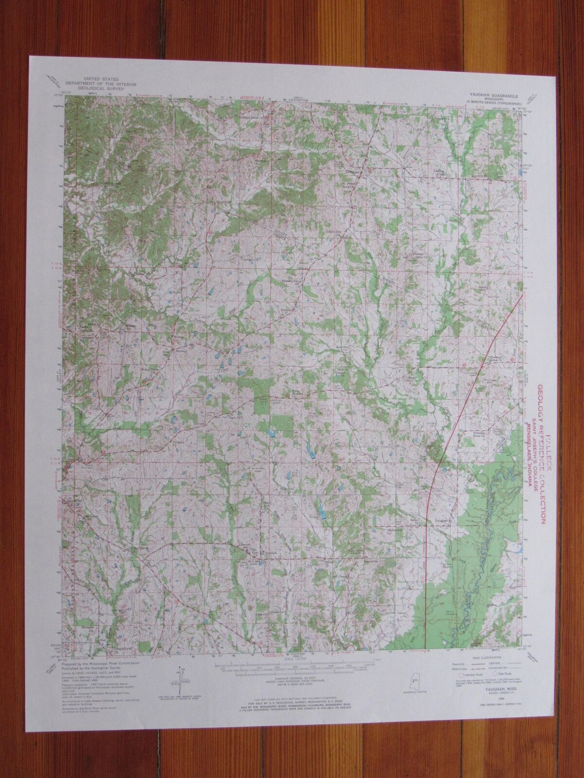 Vaughan Mississippi 1967 Original Vintage USGS Topo Map: (1967) Map ...