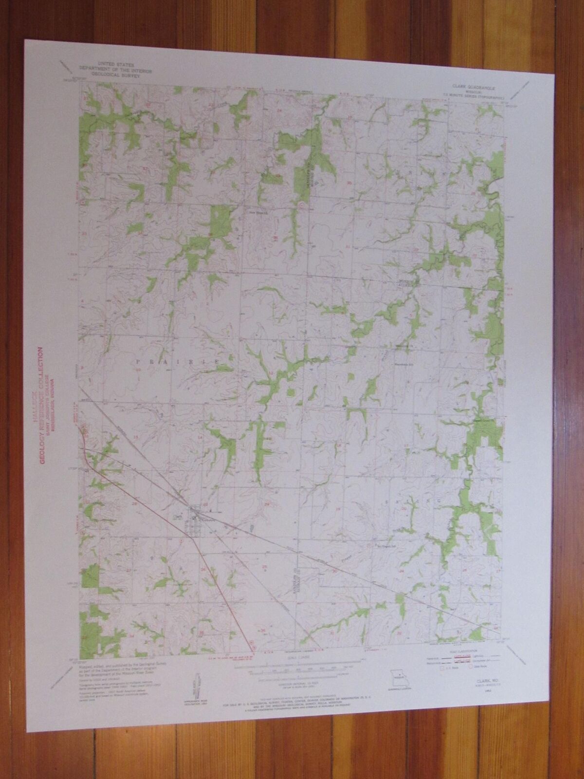 Clark Missouri 1955 Original Vintage USGS Topo Map: (1955) Map ...