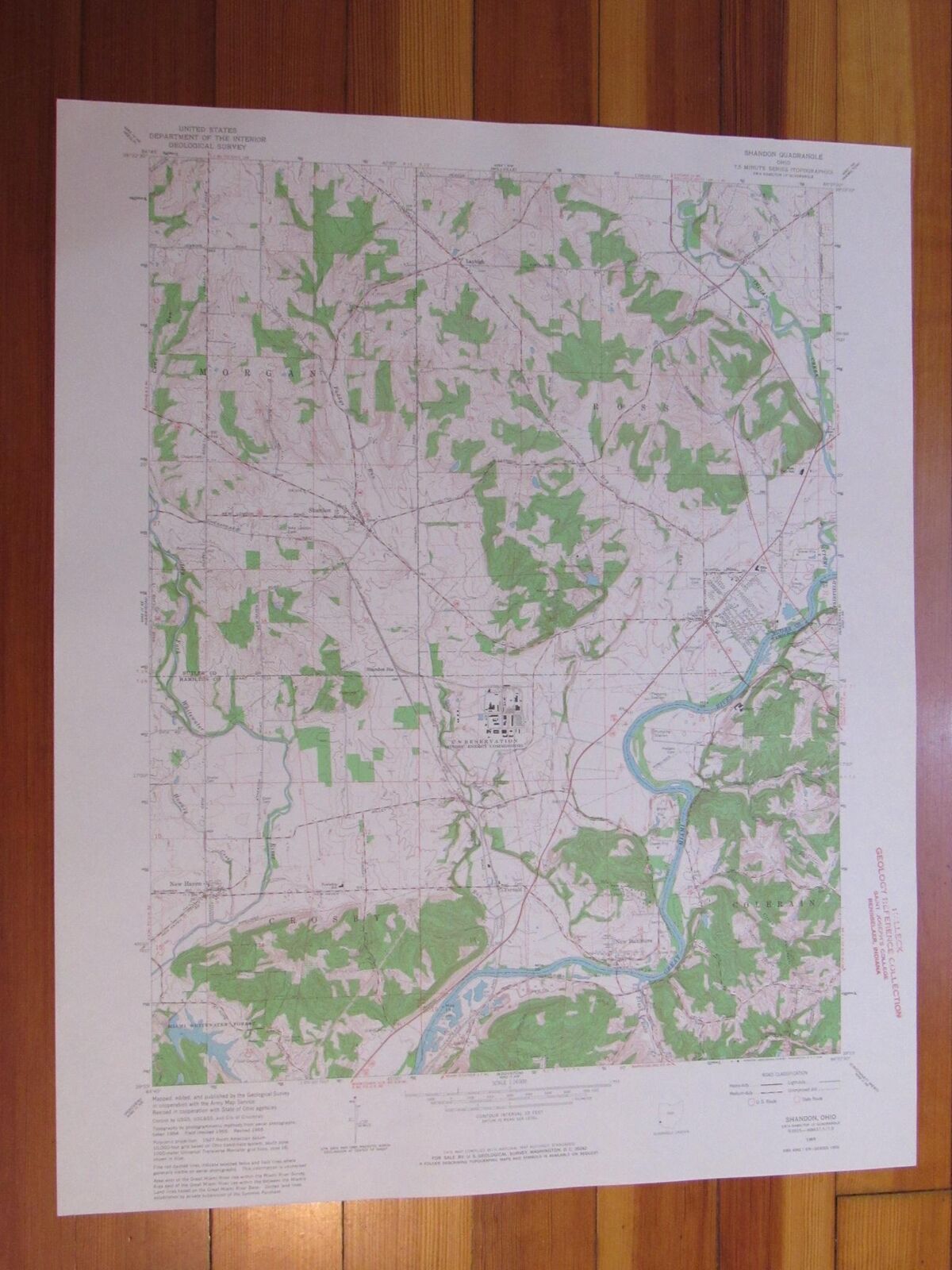 Shandon Ohio 1968 Original Vintage USGS Topo Map: (1968) Map ...