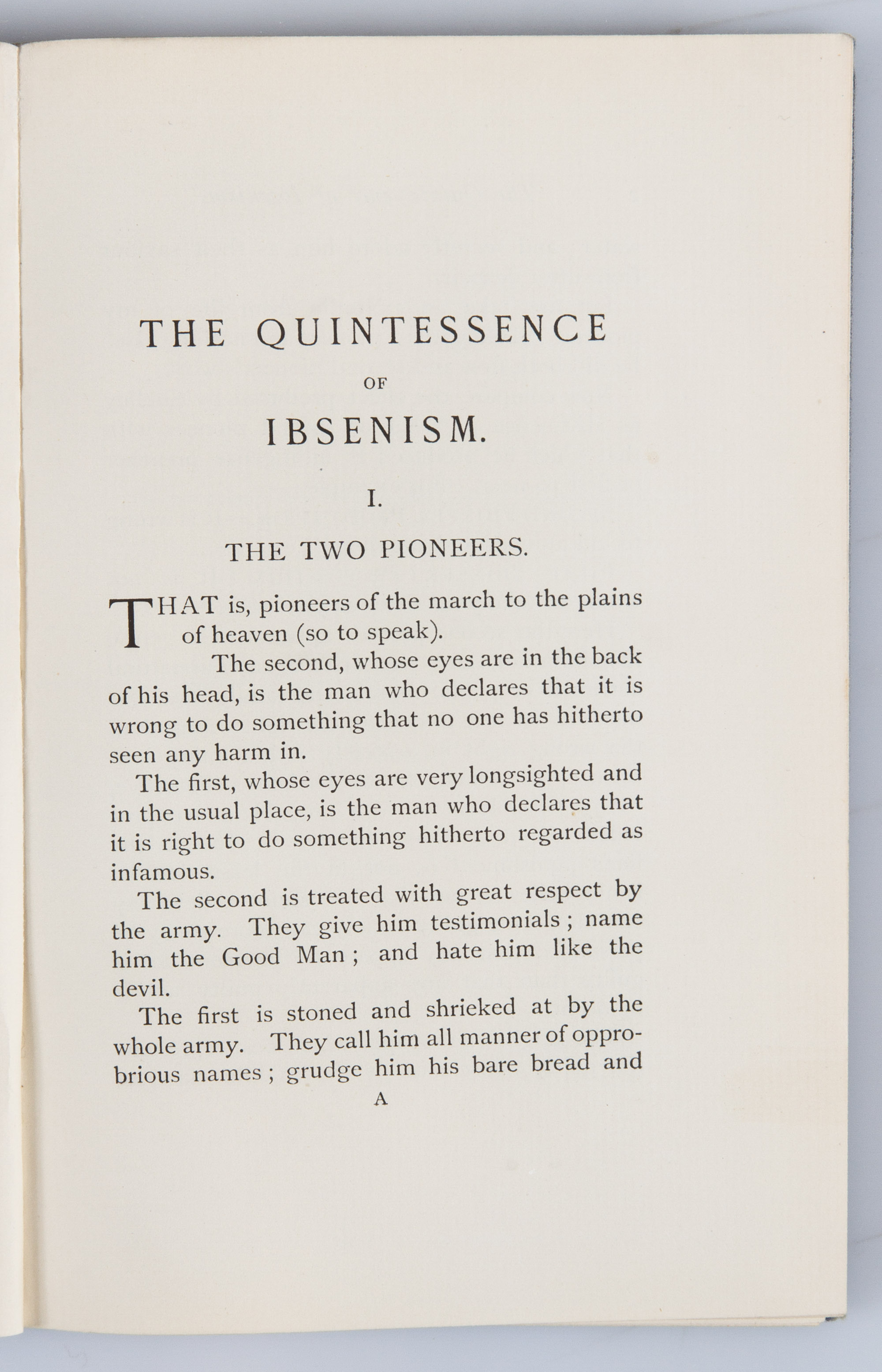 The Quintessence of Ibsenism. by SHAW (George Bernard).: (1891) | Maggs ...