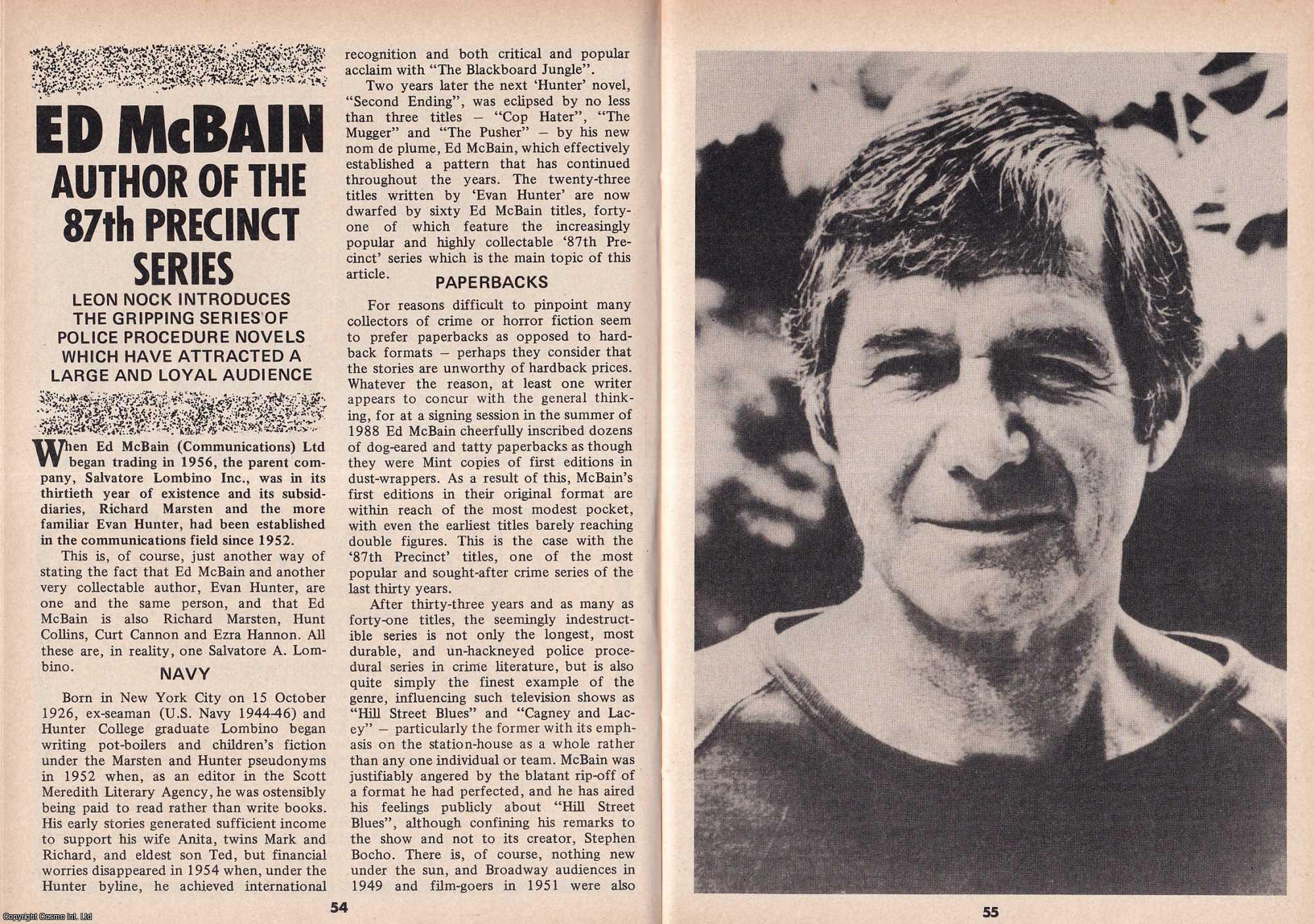 Ed McBain : Author of The 87th Precinct Series. This is an original ...