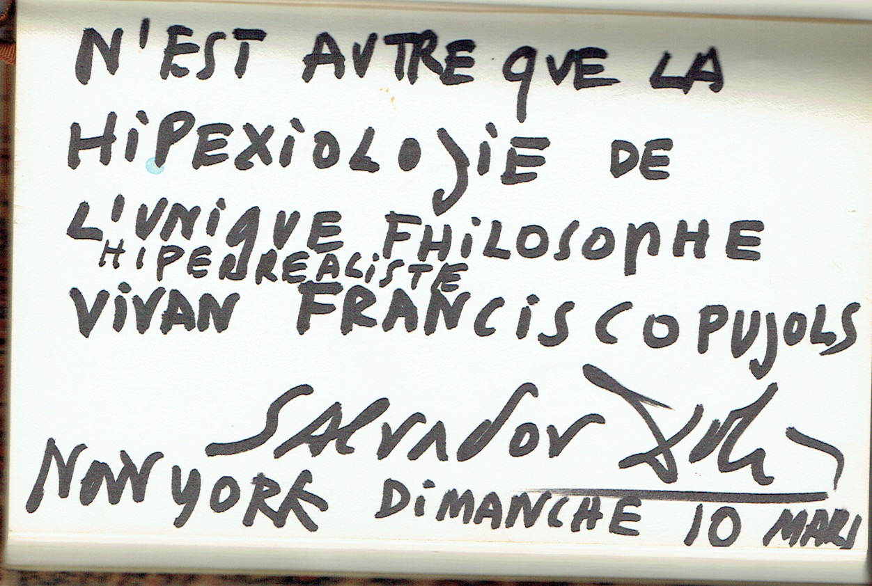 Autograph manuscript [Moïse et le monothéisme] signed Salvador Dalí ...