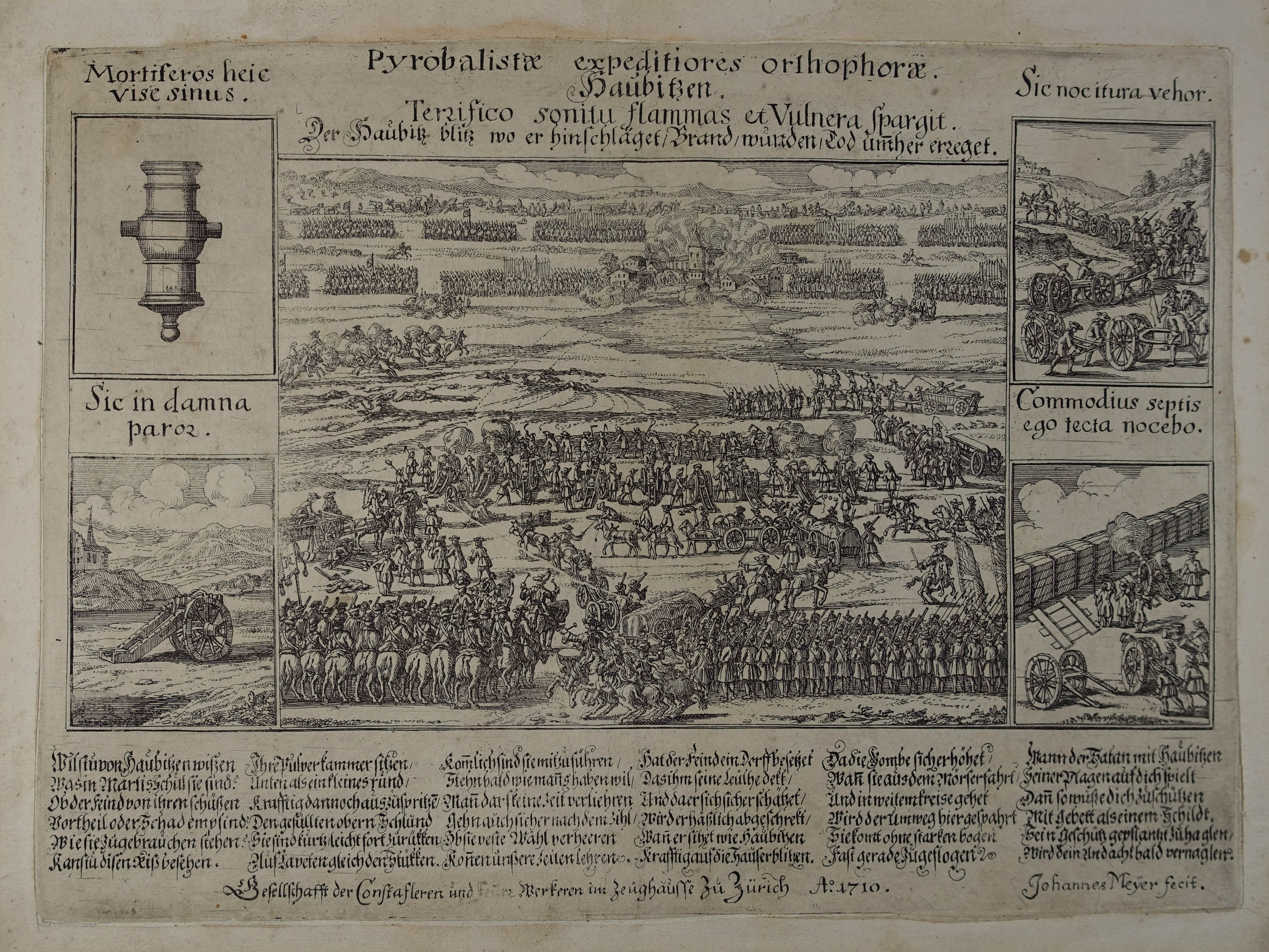 Pyrobalistae expeditiores ortophorae. Haubitzen. Terzifico sonitu ...