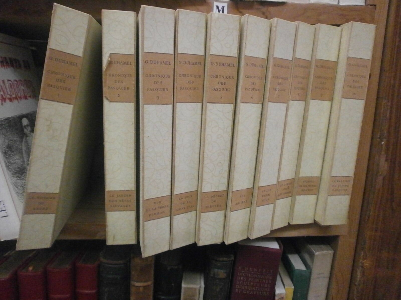 Chronique des Pasquier. Illustré par Berthold Mahn (10 volumes). by ...